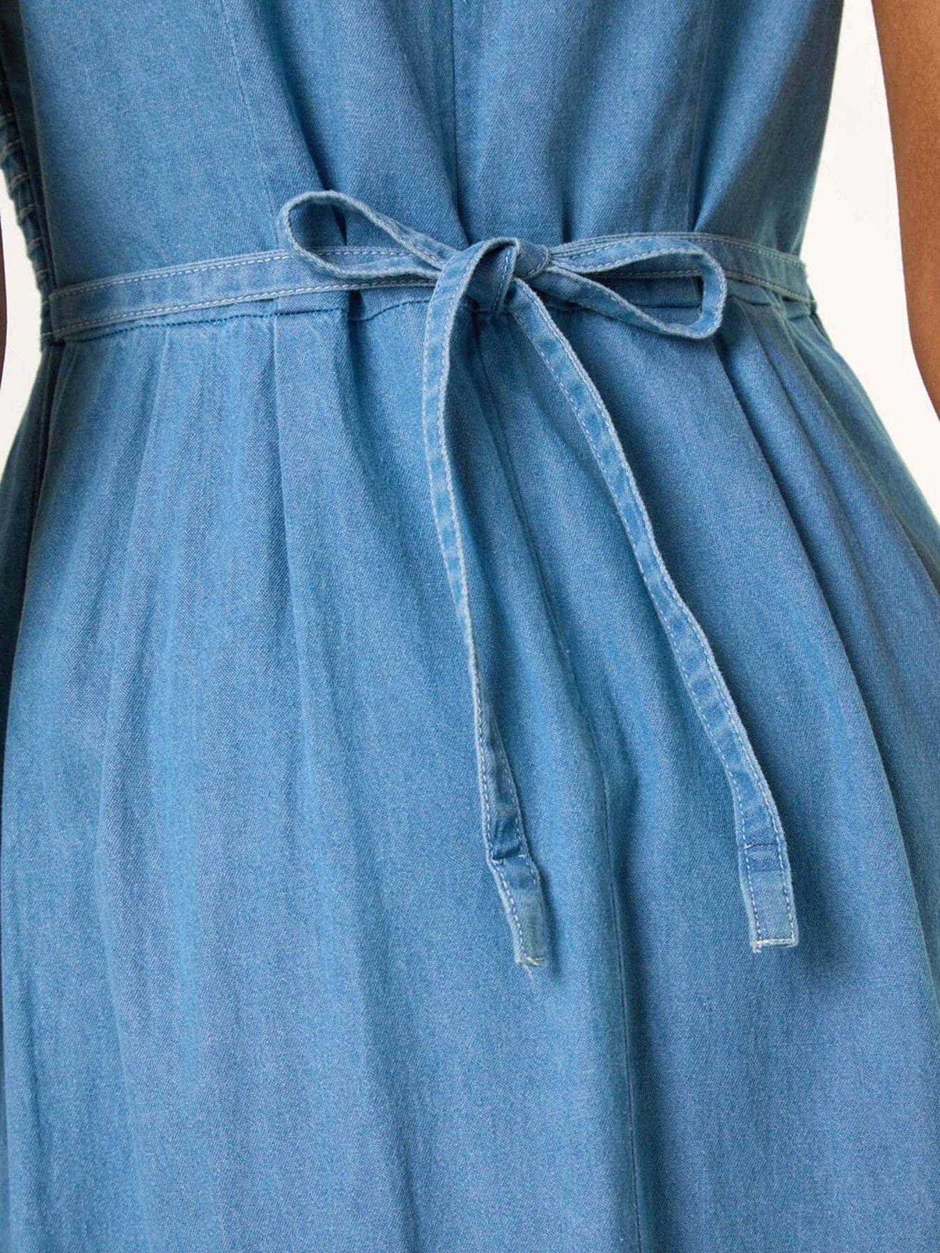 Roman Blue Midi Stretch Dress - Blue | Very
