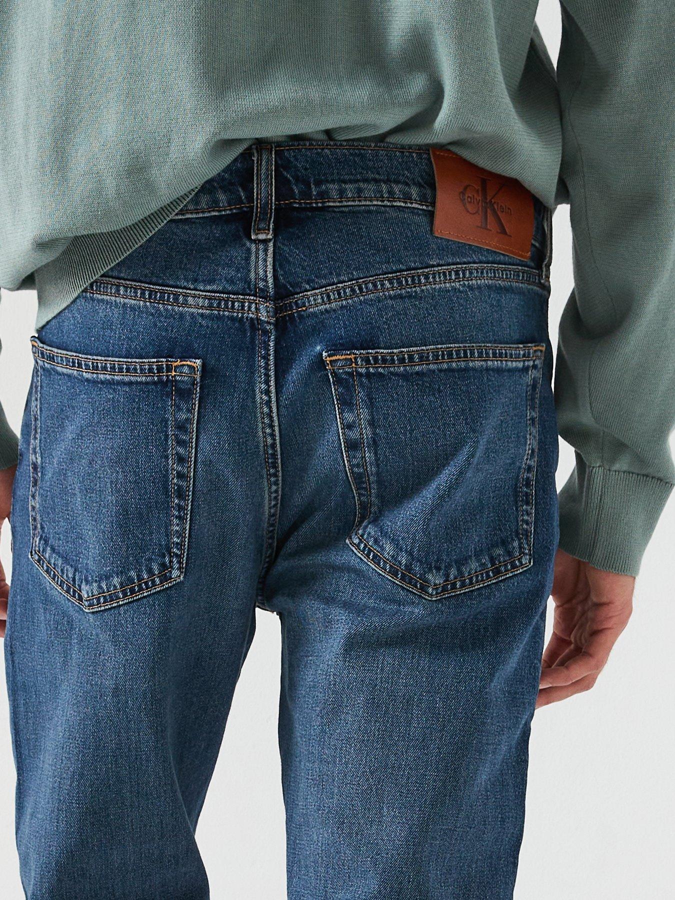 Calvin Klein Jeans Standard Straight Jeans - Dark Blue | Very