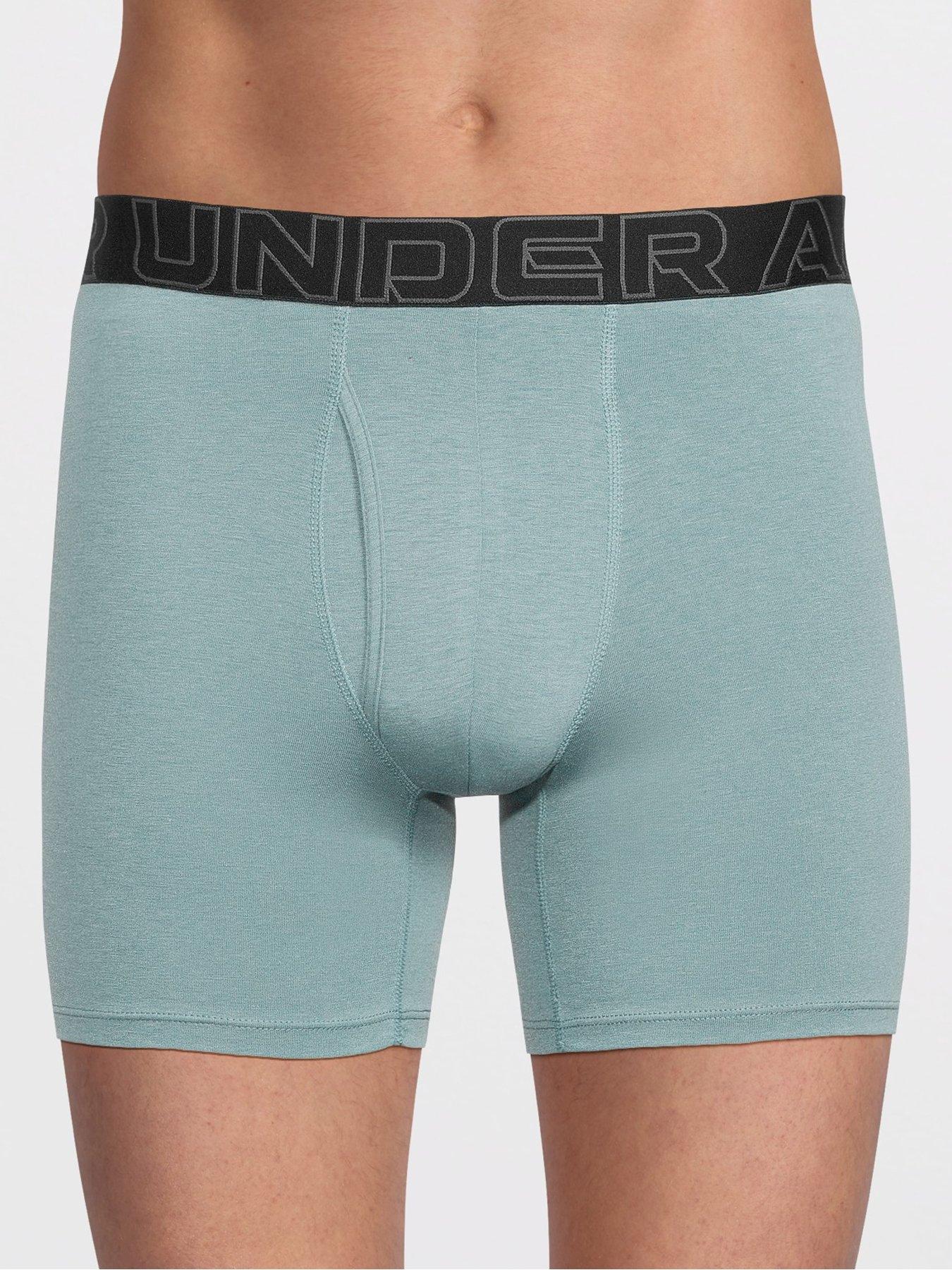 UNDER ARMOUR Men's Performance Cotton 6 Inch 3 Pack Boxers - Multi | Very