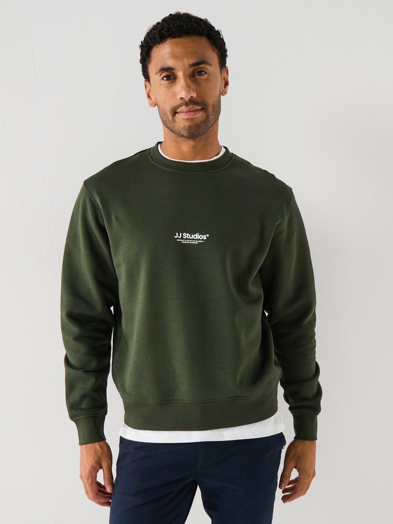 Jack & Jones Soho JJ Studios Crew Sweat - Green | Very
