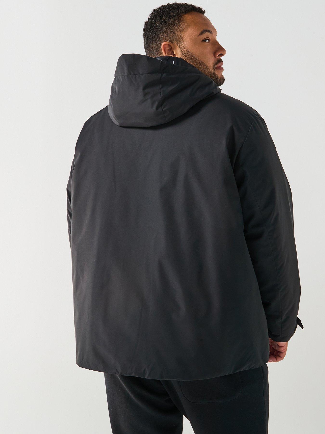 Jack & Jones Brandon Plus Size Transitional Hooded Padded - Black | Very