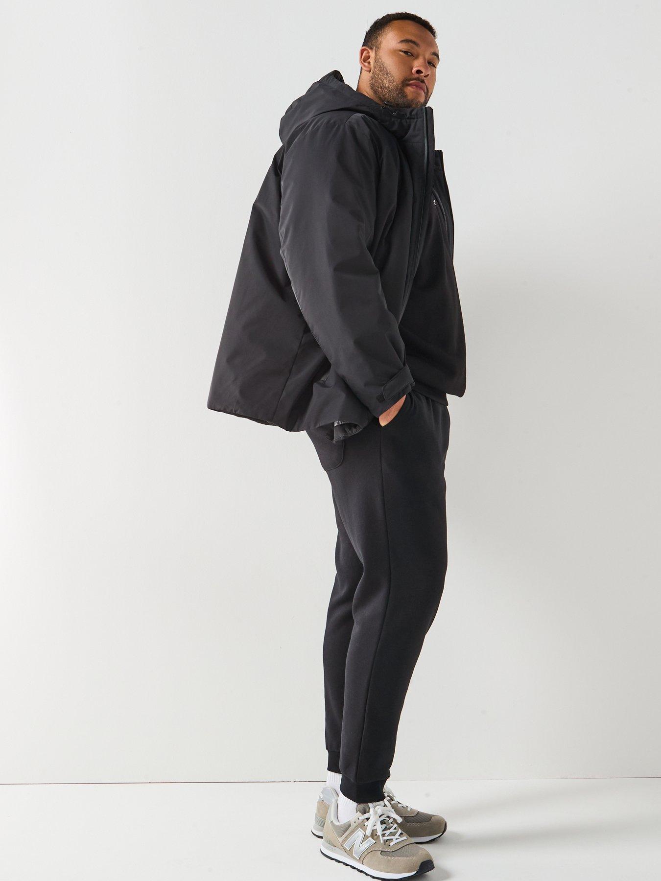 Jack & Jones Brandon Plus Size Transitional Hooded Padded - Black | Very