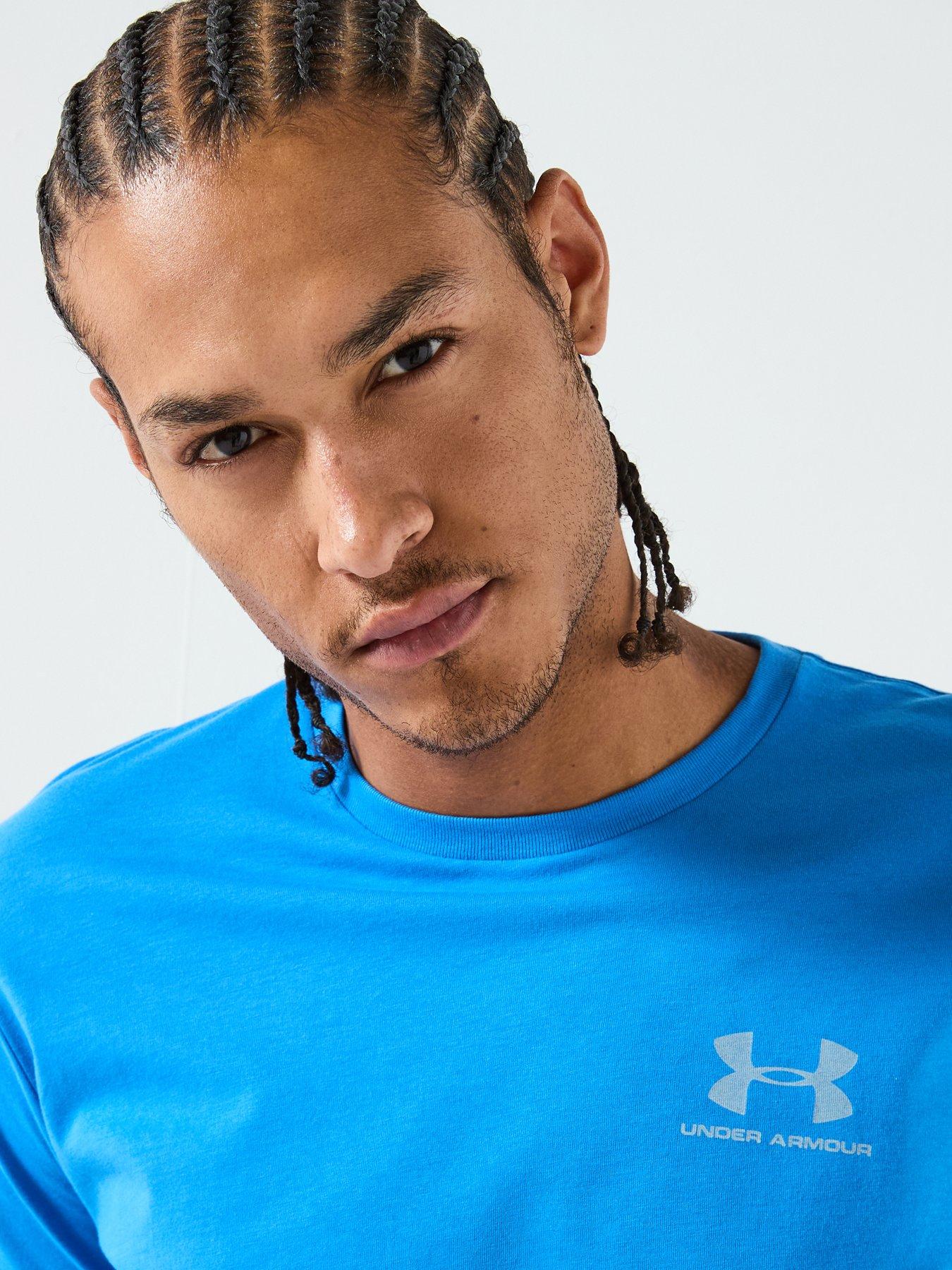 UNDER ARMOUR Mens Training Sportstyle Left Chest Logo T-Shirt - Blue | Very