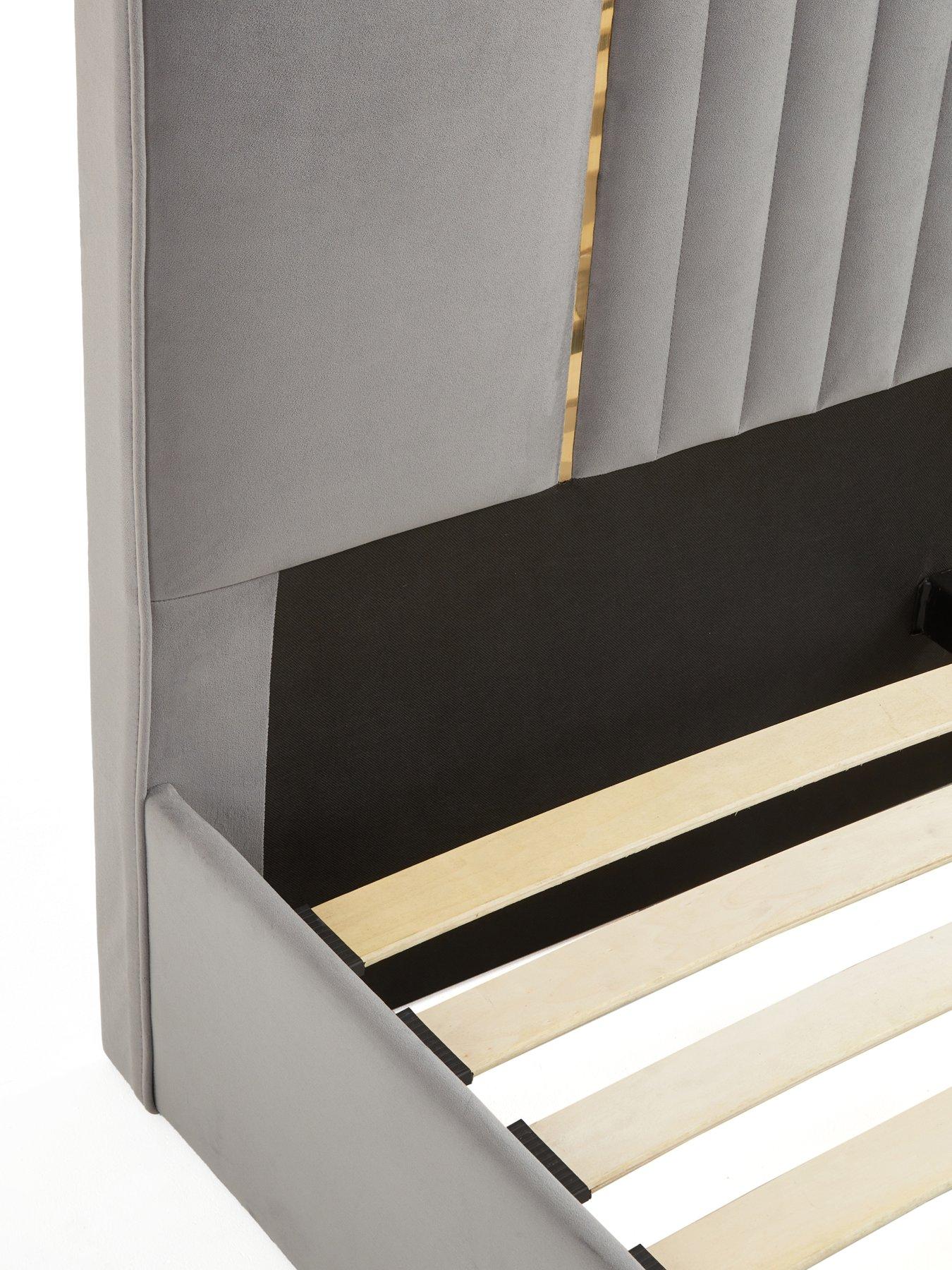 Very Home Beaumont Bed Frame with Mattress Options (Buy & SAVE!) - Grey ...