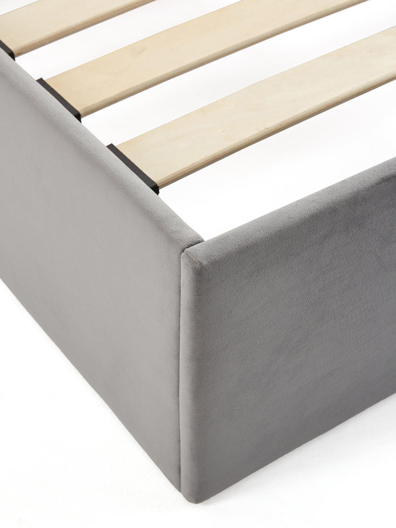 Very Home Beaumont Bed Frame with Mattress Options (Buy & SAVE!) - Grey ...