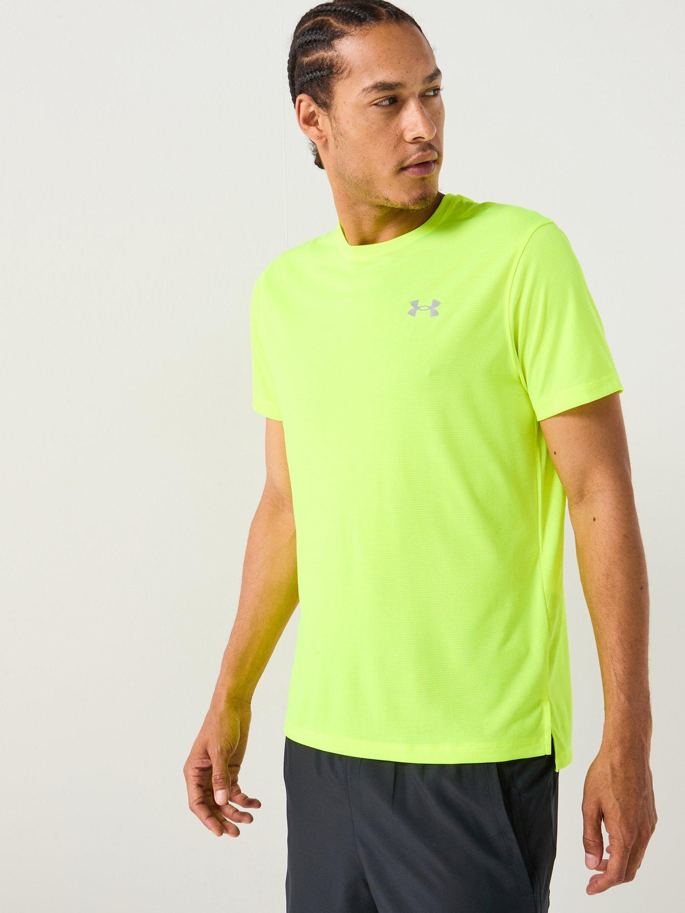 UNDER ARMOUR Mens Running Launch T-Shirt - Yellow | Very