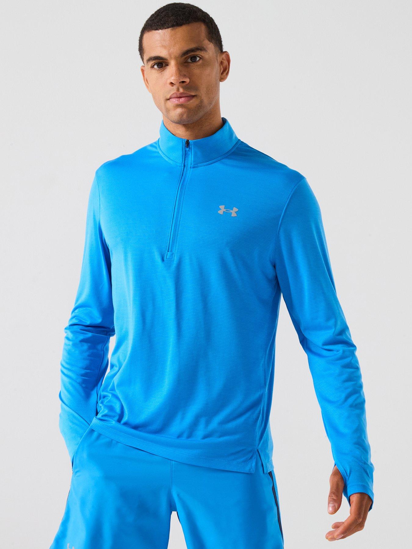 UNDER ARMOUR Mens Running Launch 1/4 Zip Top - Blue | Very