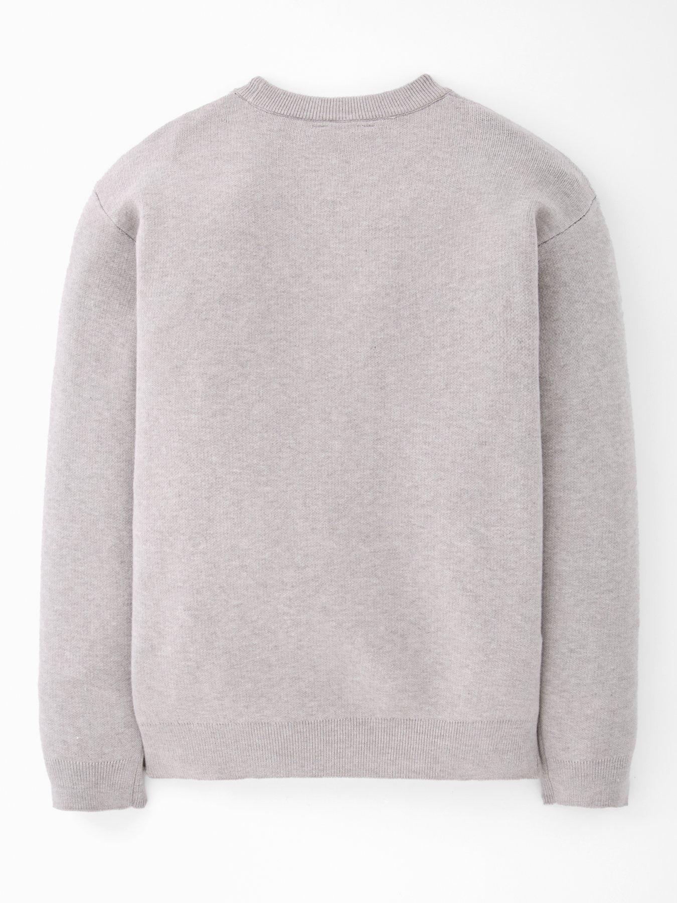 The Very Collection Boys Nyc Graffiti Knitted Jumper - Grey | Very