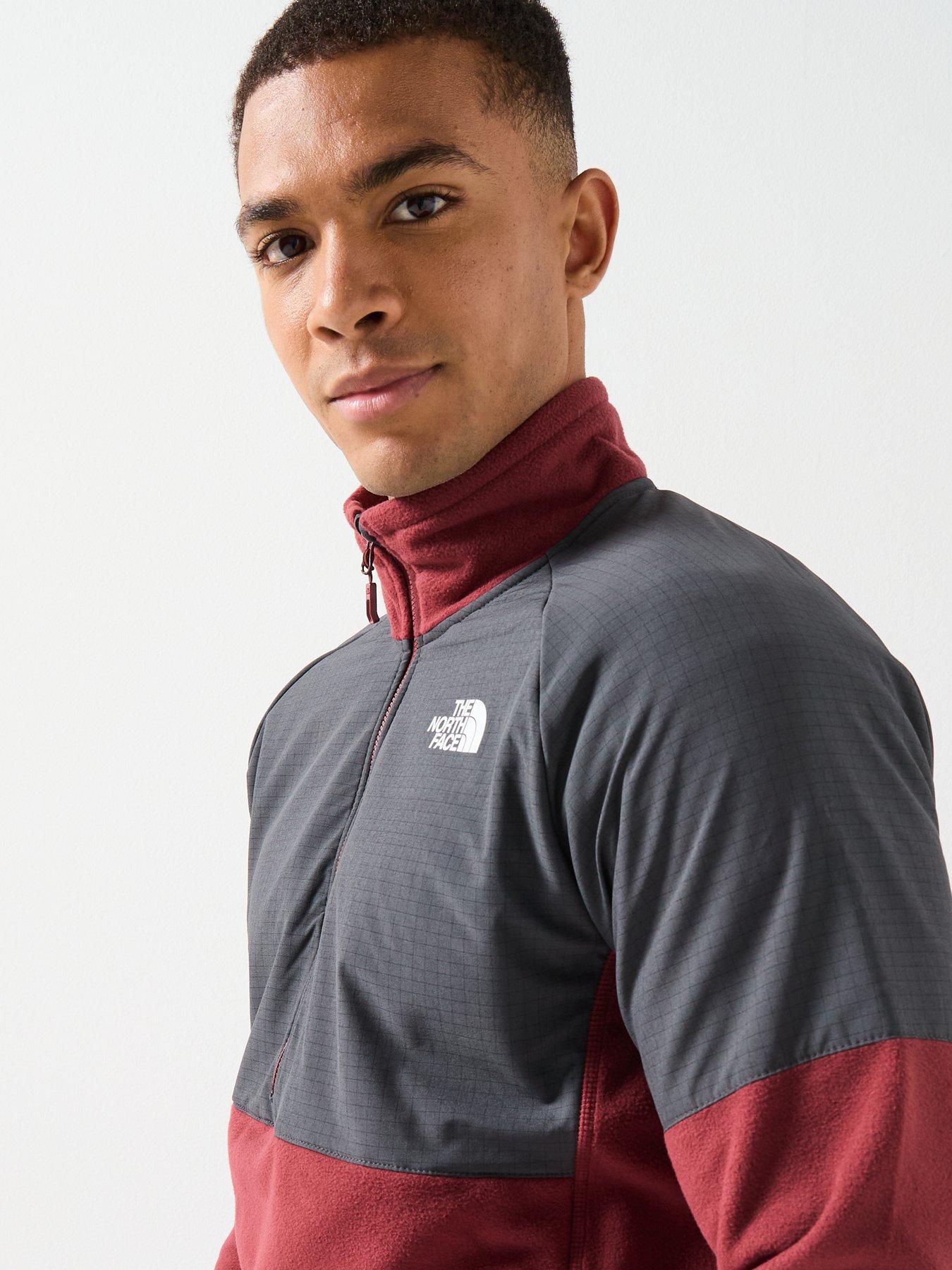 The North Face Mens Glacier Heavyweight 1/2 Zip Top - Brown | Very