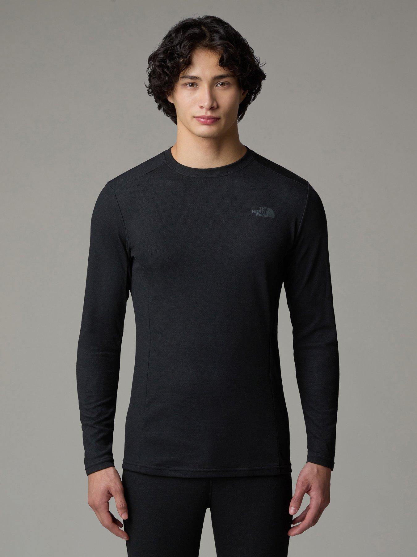 The North Face Men's Easy Long Sleeve Crew Neck Top - Black | Very