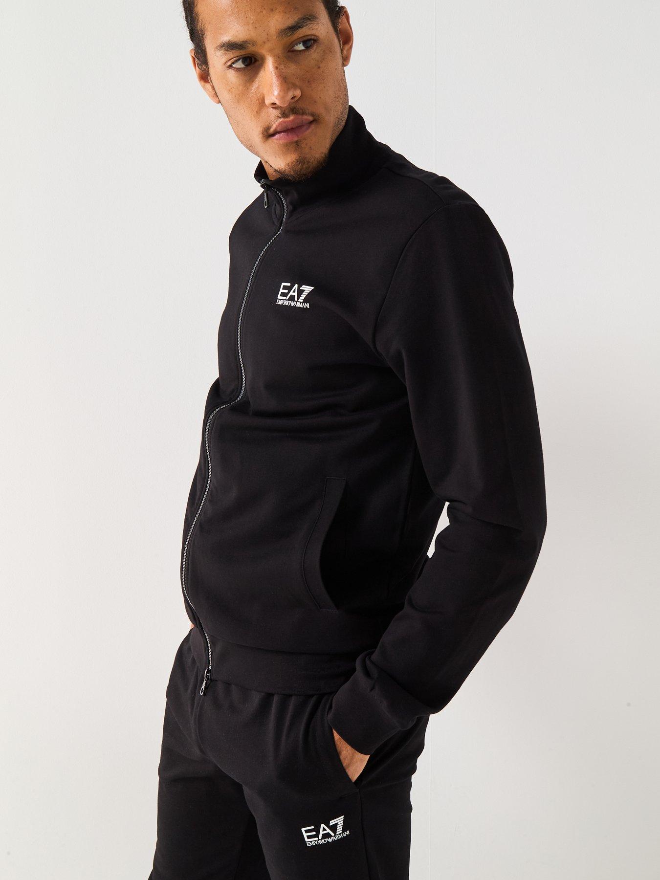 EA7 Emporio Armani EA7 Train Core ID Full Zip Tracksuit - Black | Very