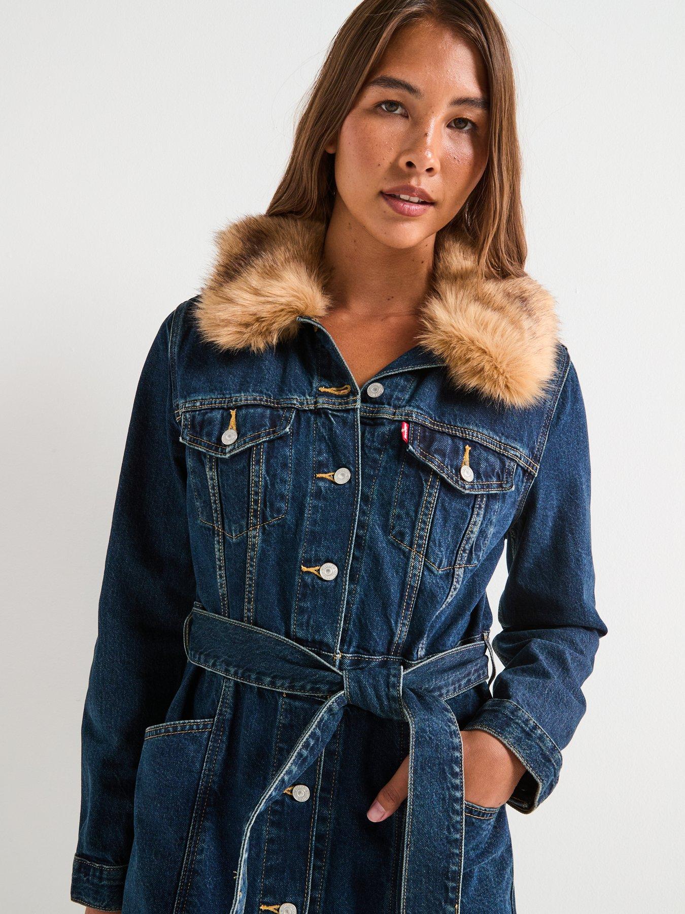 Levi's Longline Fur Trucker Jacket - Bellissima | Very