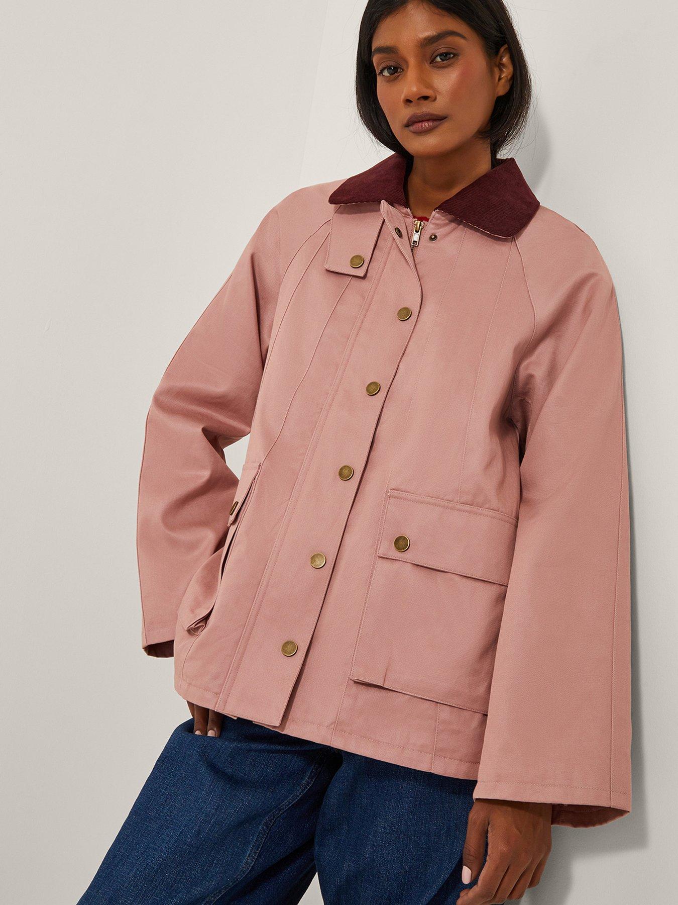 Monsoon Rosie Barn Jacket - Pink | Very
