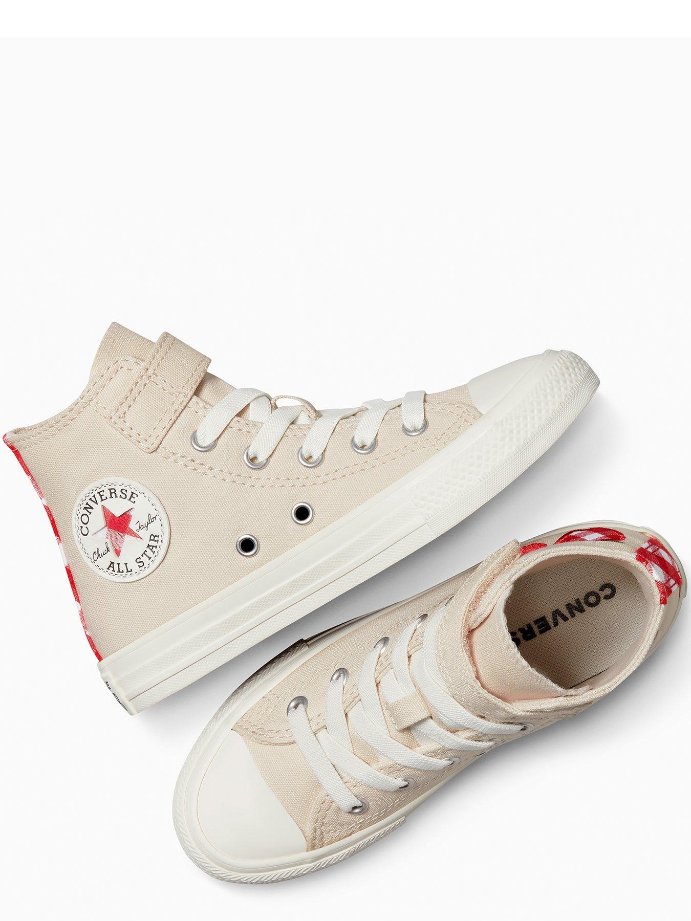 Converse Kids Chuck Taylor All Star Checkered Accents Easy-On High Top ...
