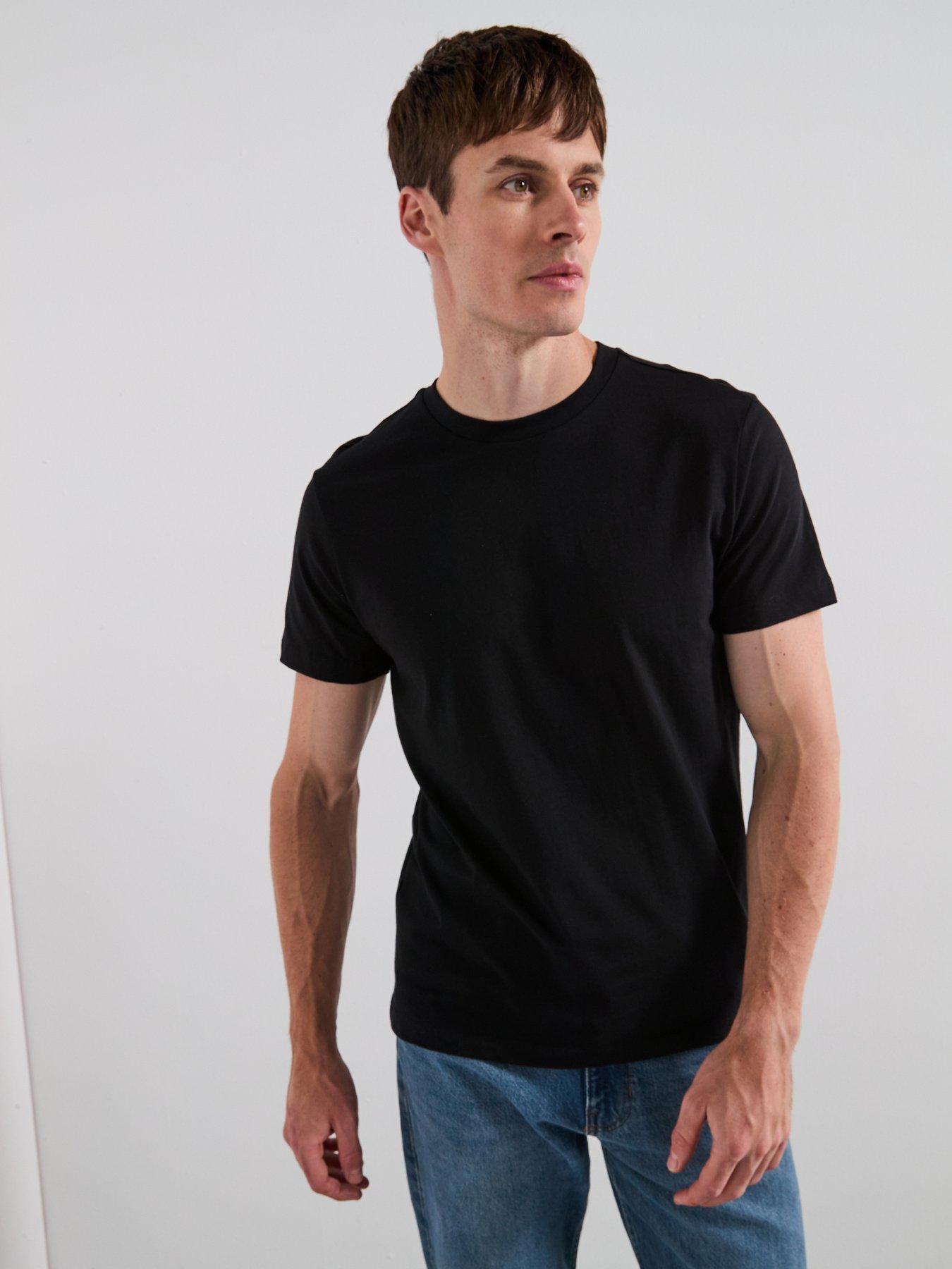 Mango Cherlo Cotton Crew Neck Short Sleeve T-Shirt - Black | Very