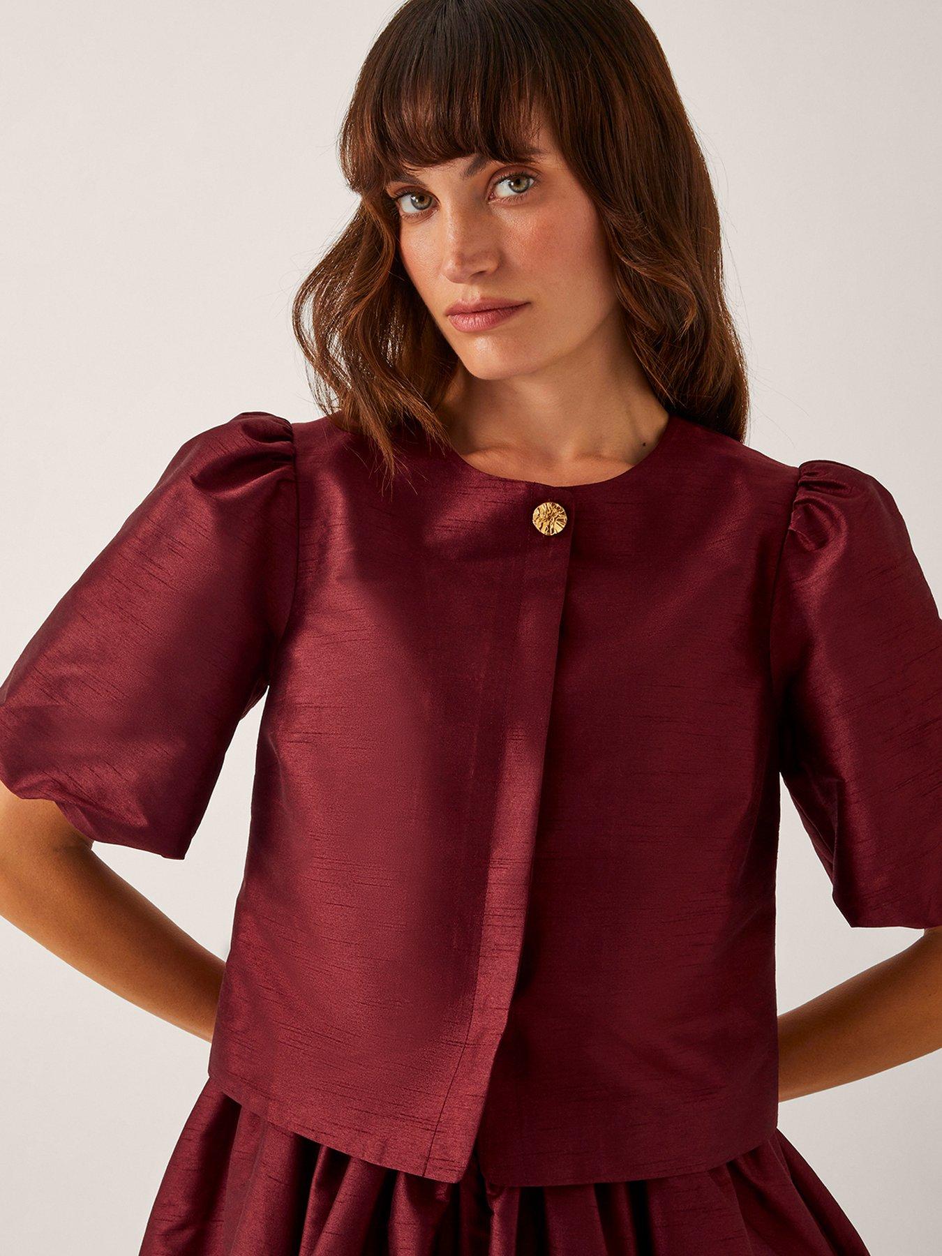 Monsoon Mya Jacket - Burgundy | Very