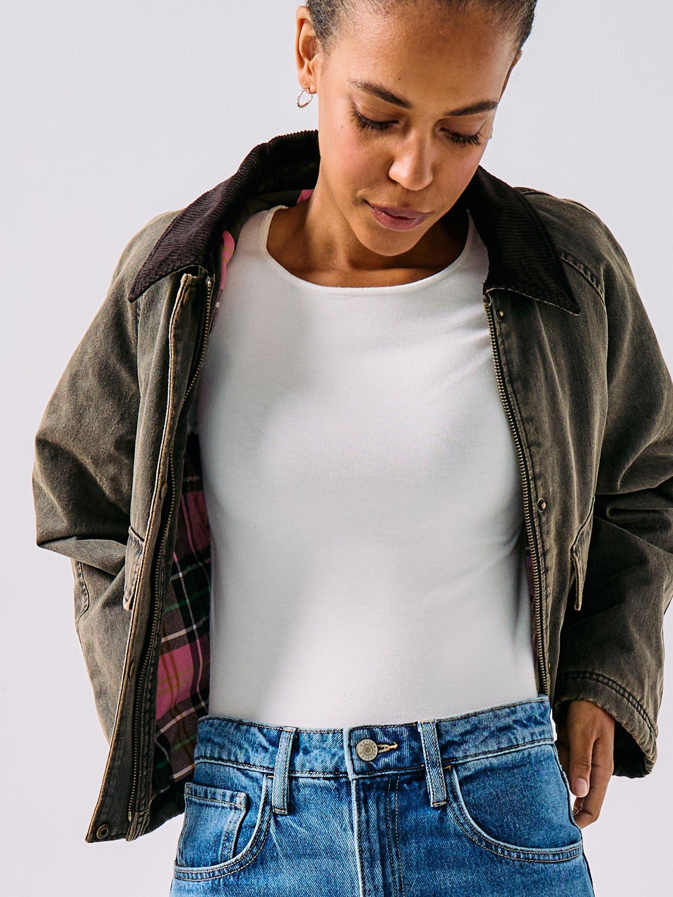 Only Janet Short Trucker Jacket - Brown | Very