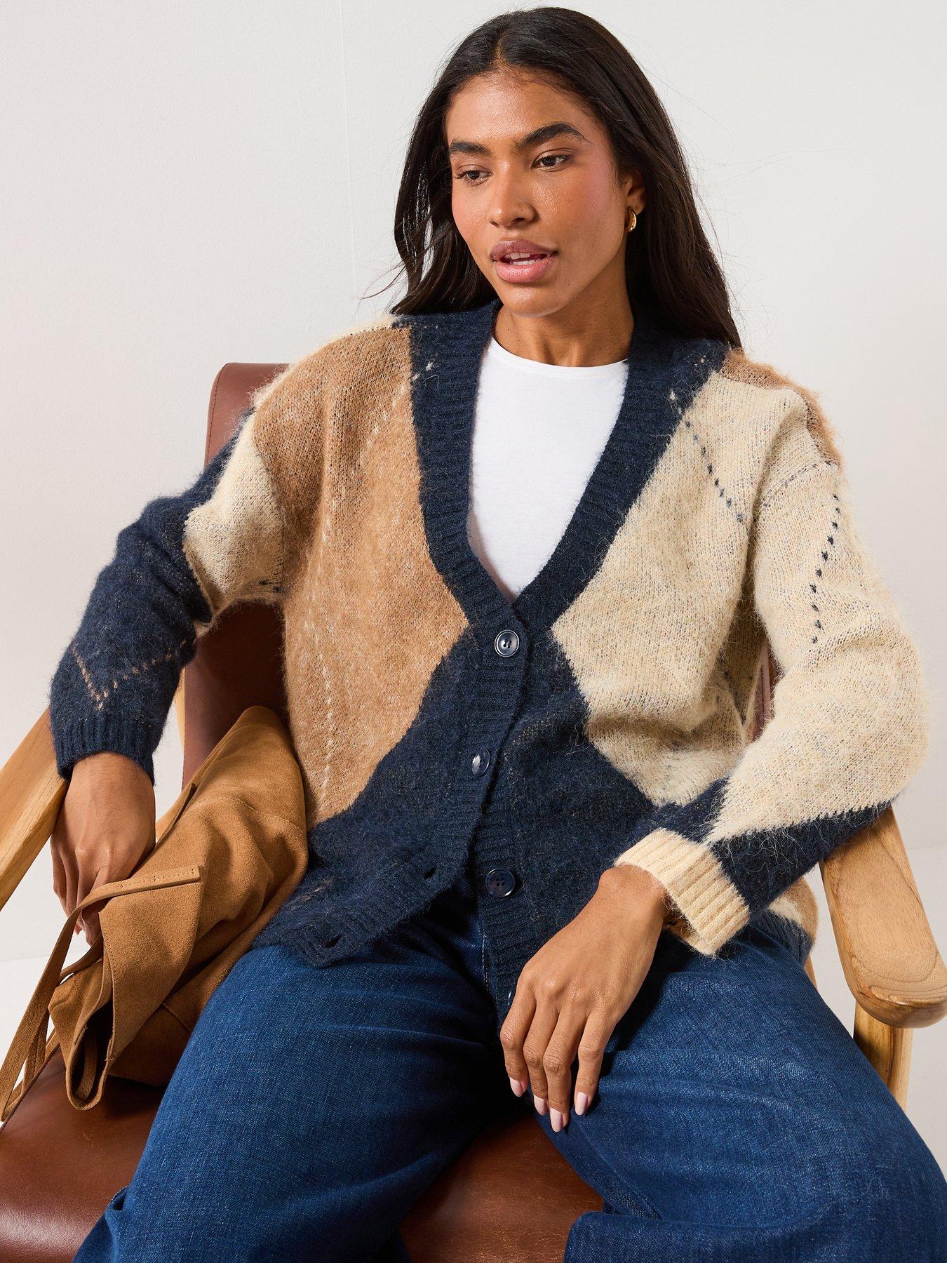 Only Long Sleeve Cardigan V-Neck - Multi | Very