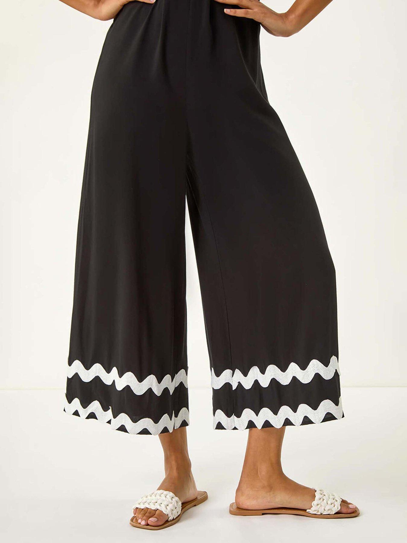 Roman Ric Rac Strap Detail Jumpsuit - Black | Very