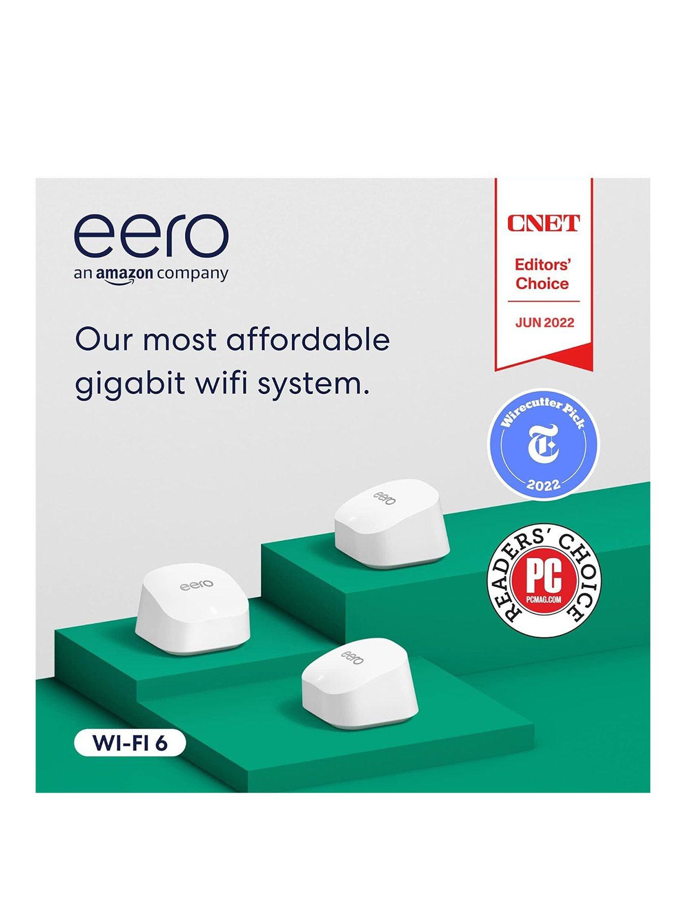 Eero 6+Mesh Wi-Fi Router System - 3 pack | Very