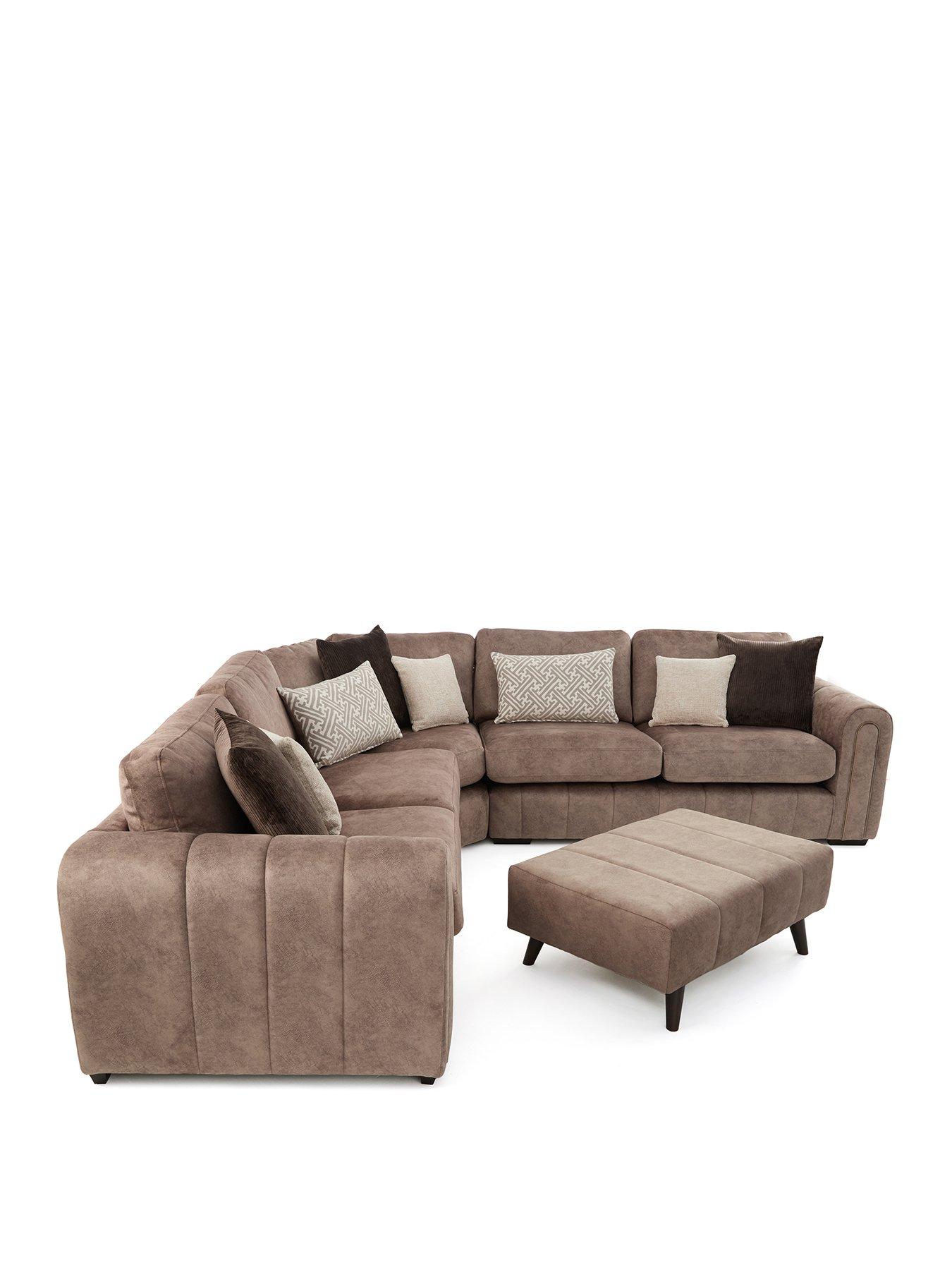 Very Home Amara Corner Group with Footstool - Made to Order in the UK ...