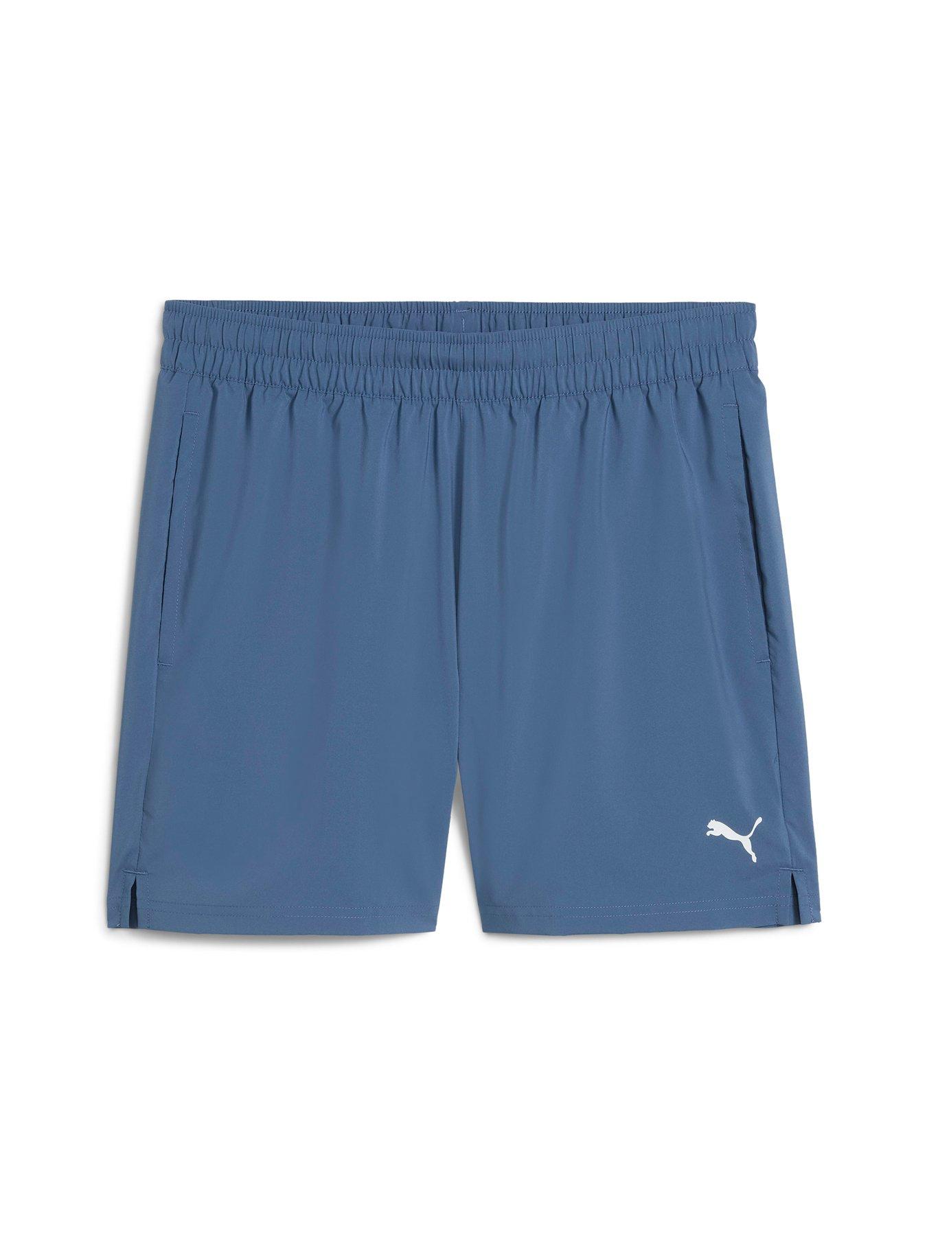 Puma Mens Training Essentials Woven Shorts - Blue | Very