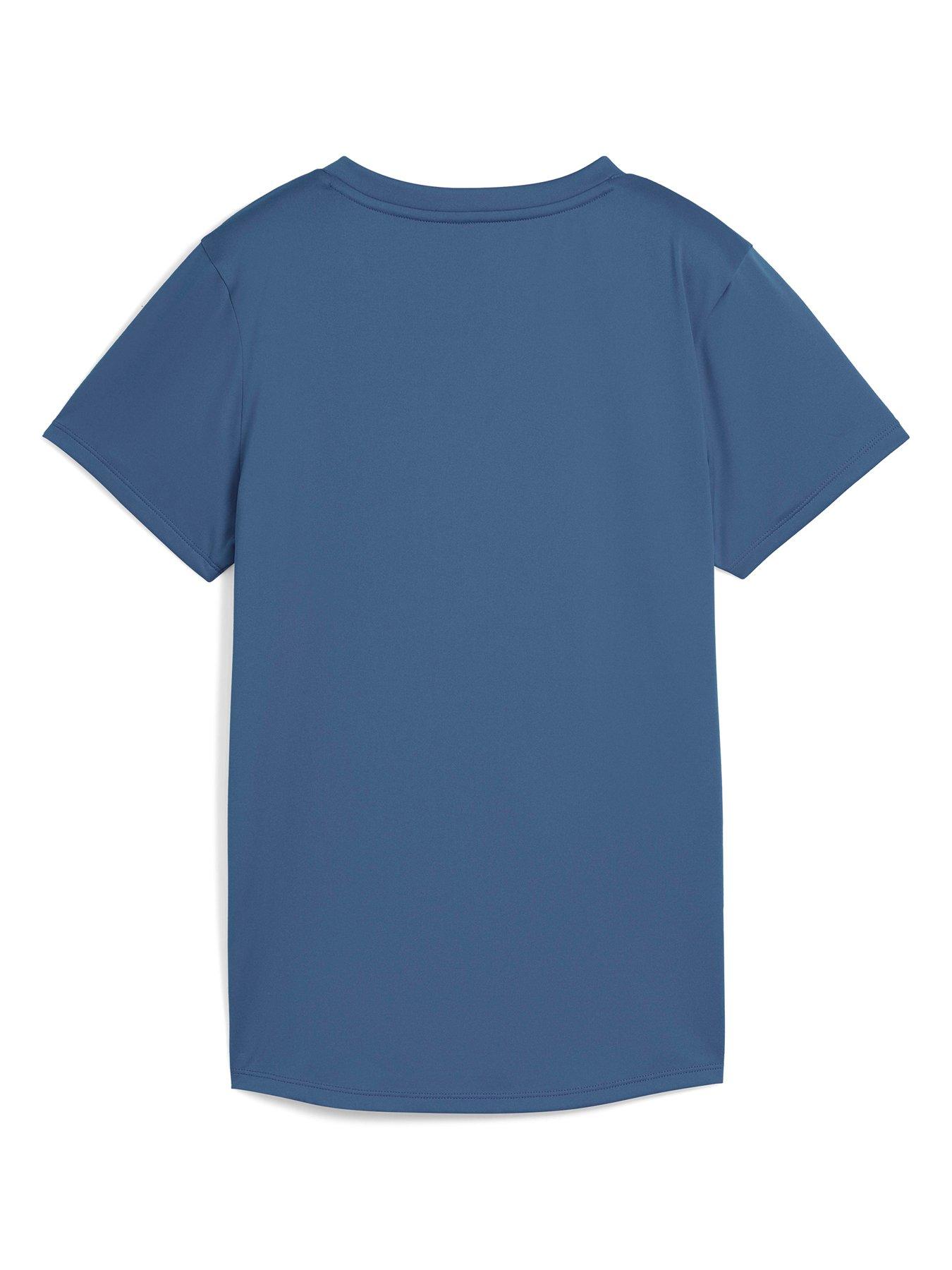 Puma Womens Training Essential Vneck Tee - Blue | Very