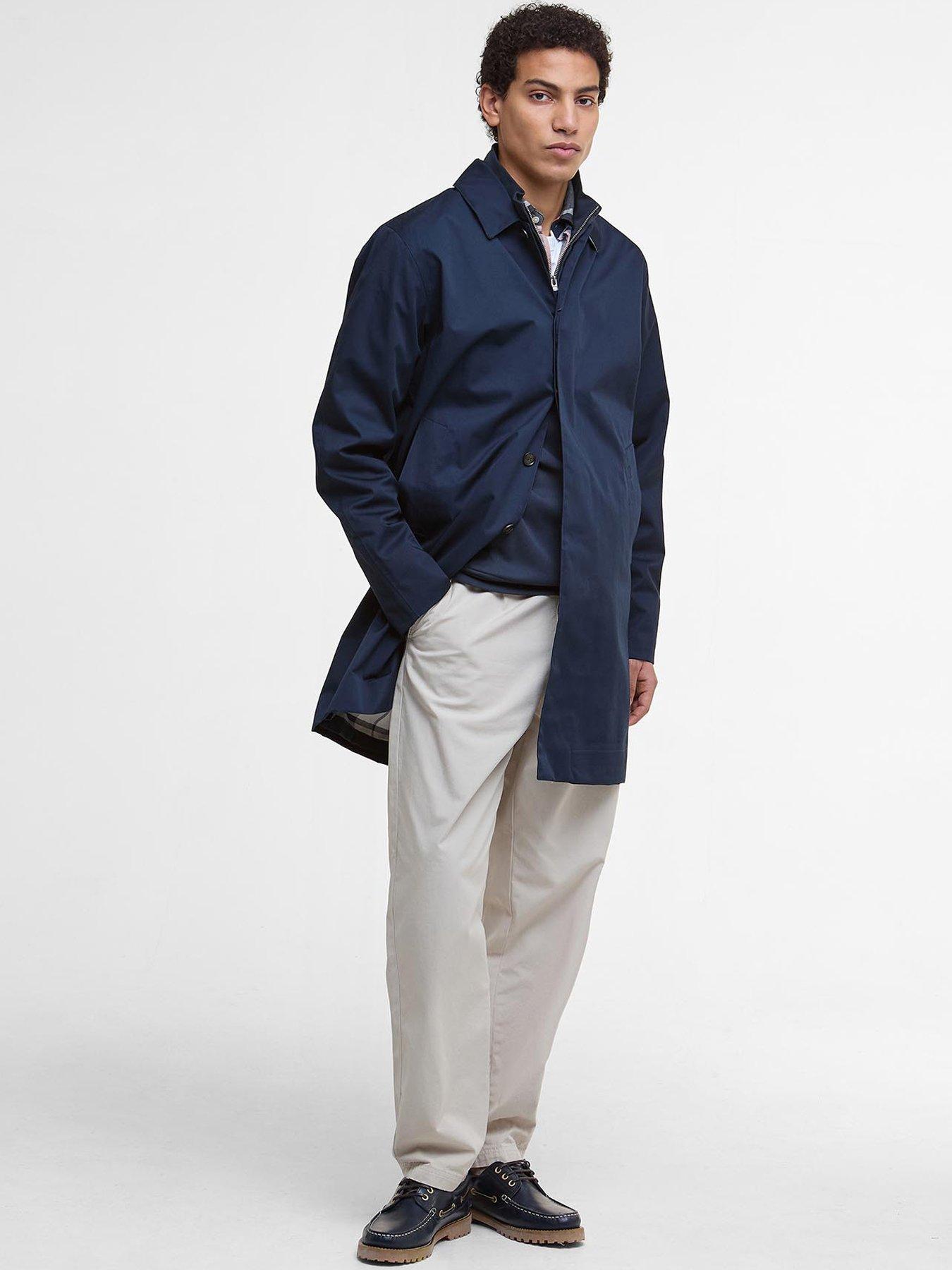 Barbour Lorden Waterproof Macintosh Mac Jacket - Navy | Very