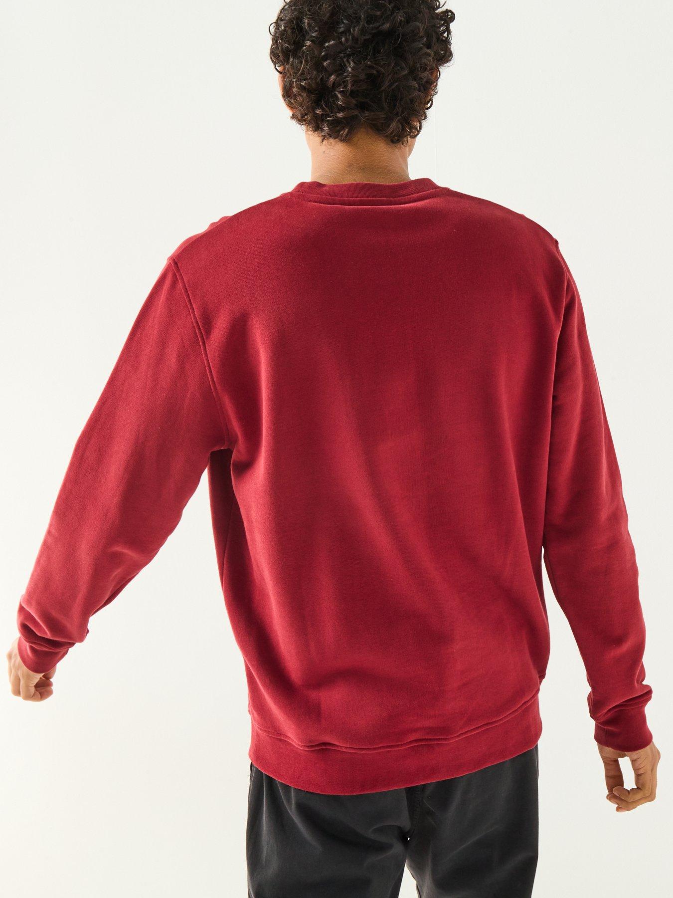 Barbour International Authentics Morgan Crew Sweat Top - Dark Red | Very