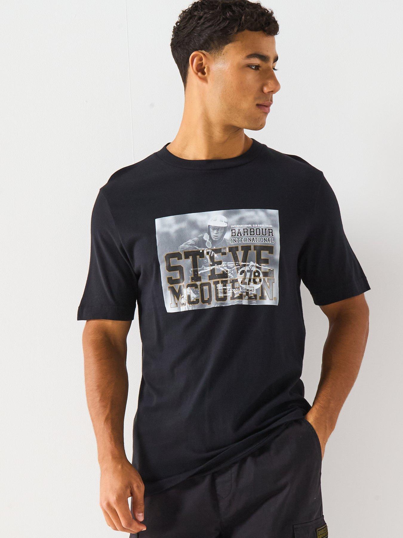 Barbour International Steve McQueen Relaxed Scape Graphic T-Shirt ...