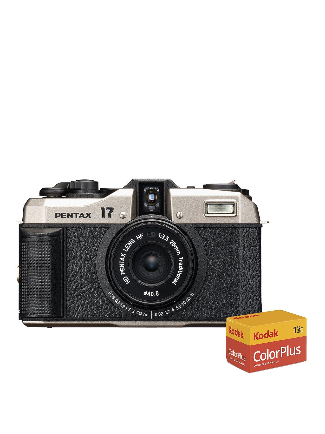 PENTAX 17 Film Camera - Dark Silver - Camera + 1x 36 Exposure 35mm Film ...