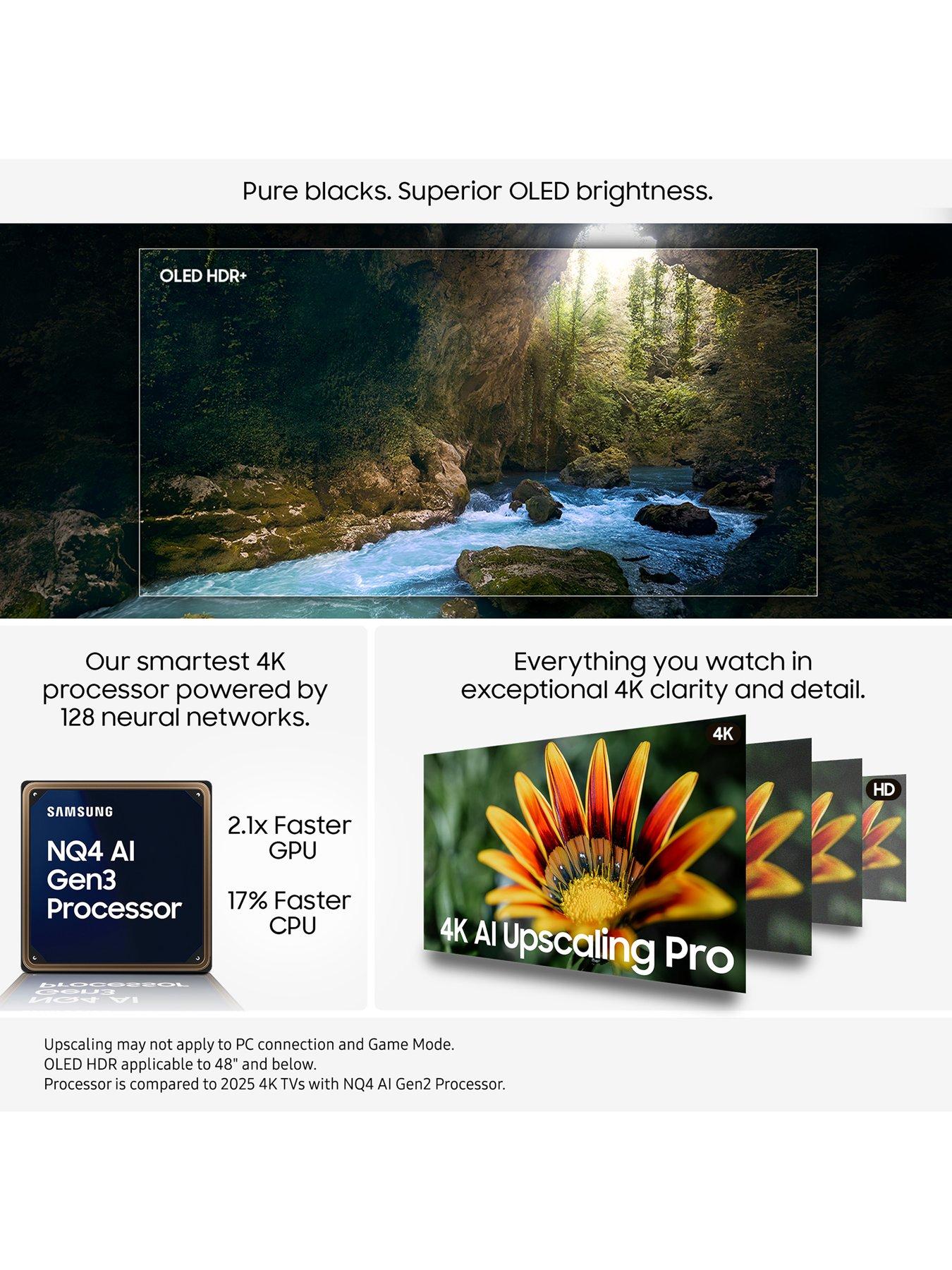 Samsung QE48S93F, 48 Inch OLED 4K AI Smart TV | Very