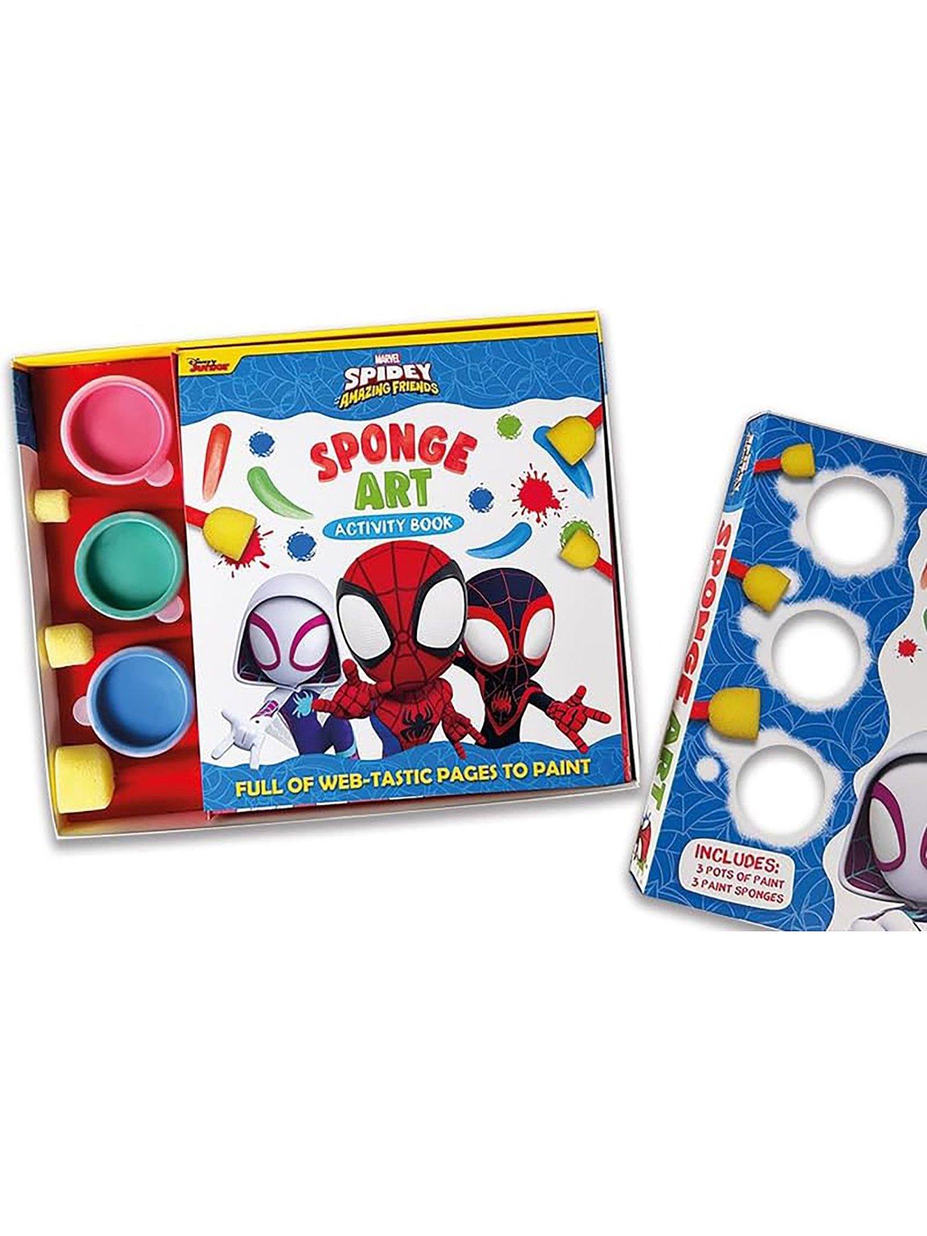 Spidey and His Amazing Friends Marvel Sponge Art Book & Paint Set | Very