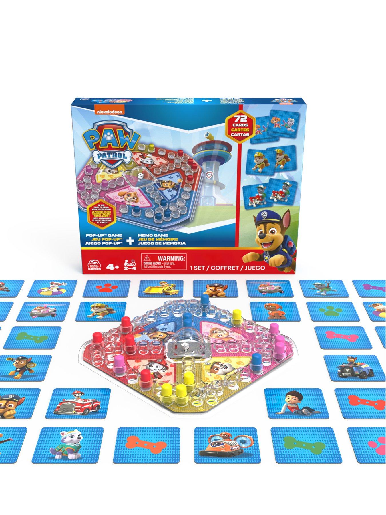 Spin Master Games Paw Patrol Pop Up Game & 72 Memo Card Game | Very