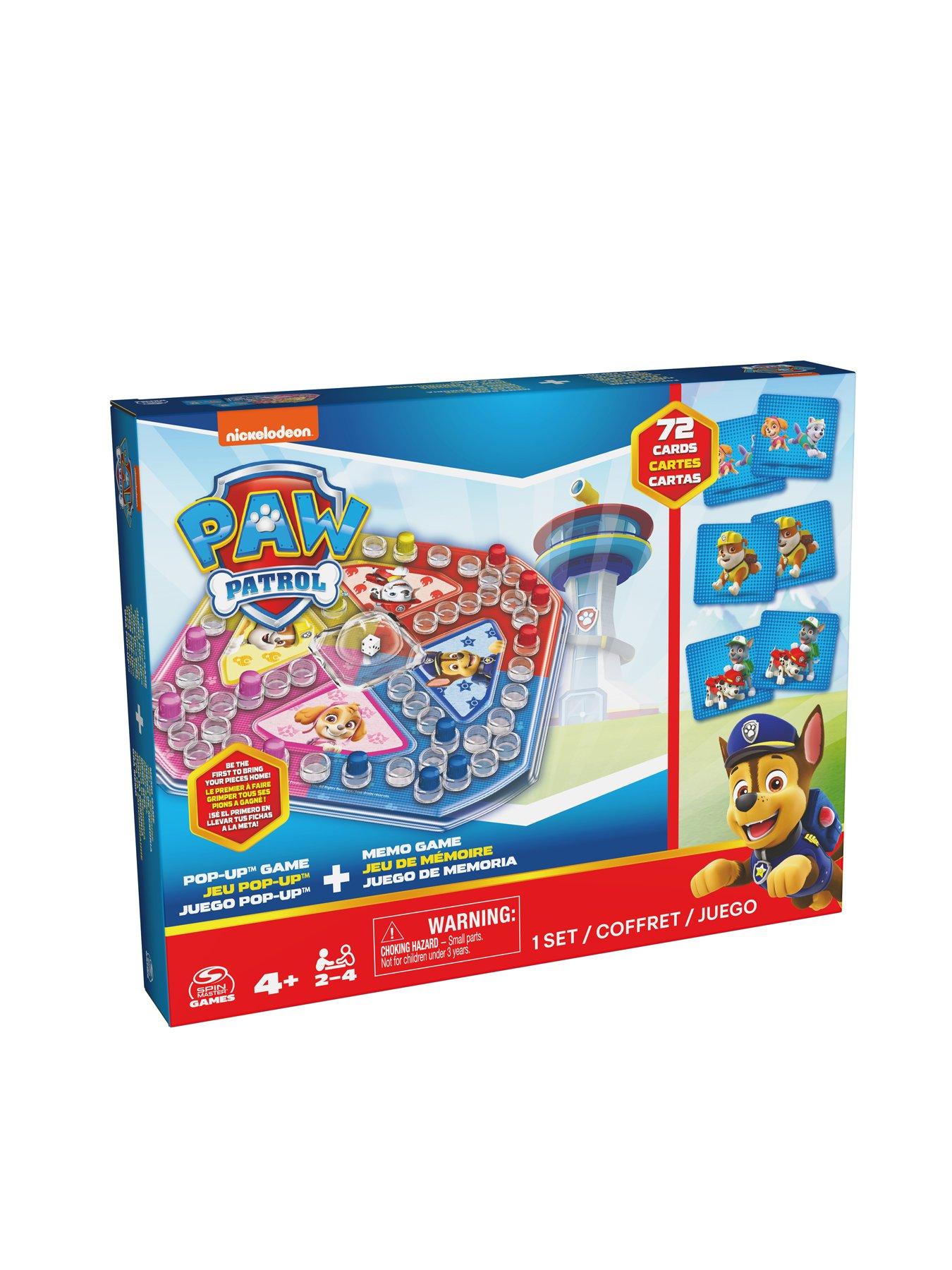 Spin Master Games Paw Patrol Pop Up Game & 72 Memo Card Game | Very