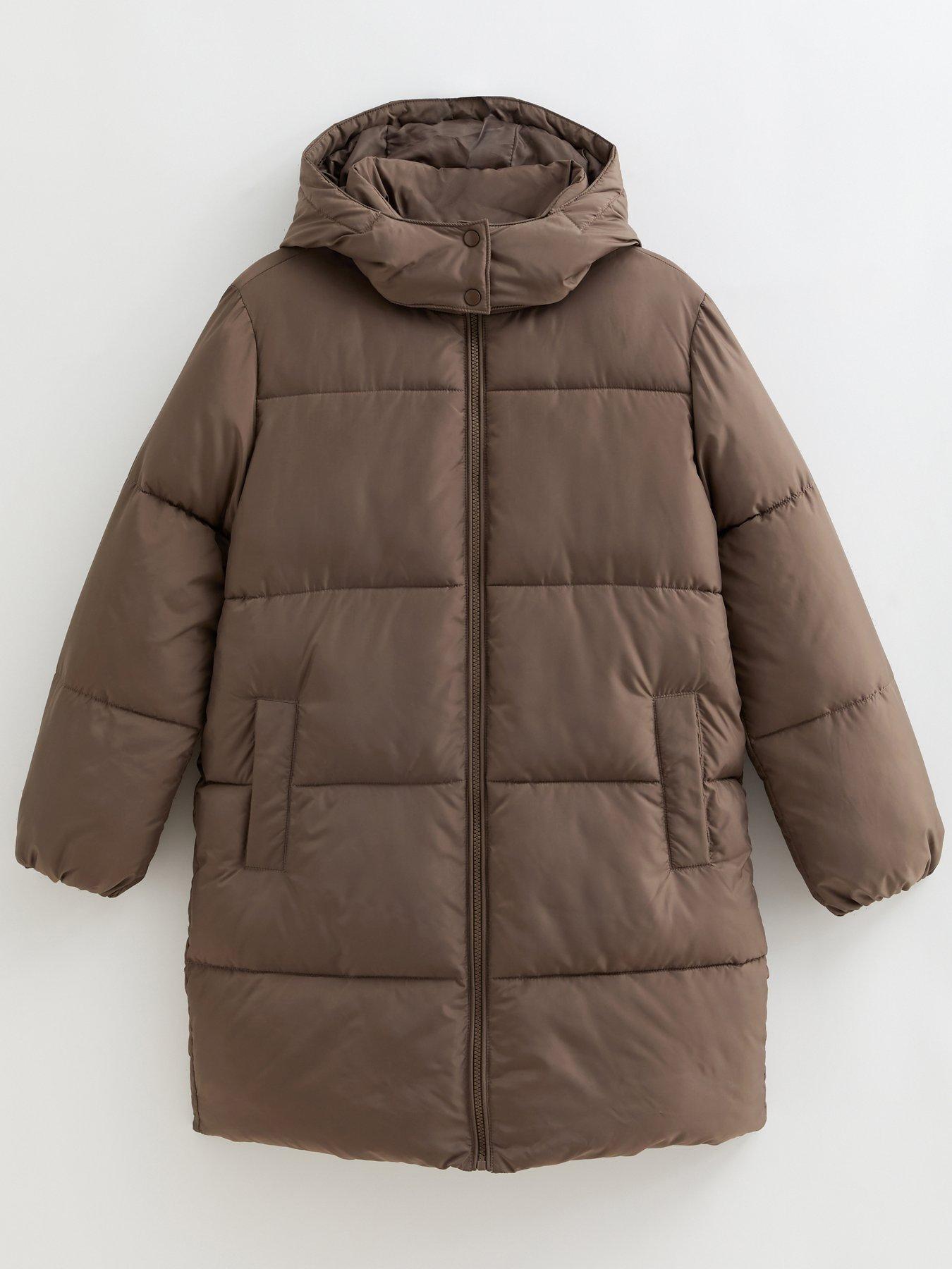 New Look 915 Girls Padded Midi Coat - Light Brown | Very