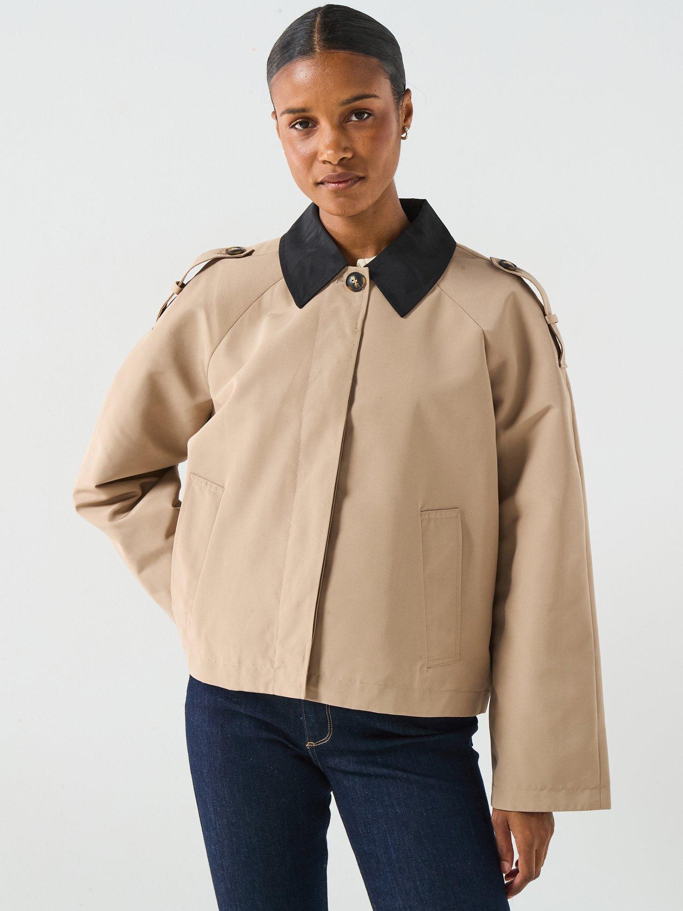 Vero Moda Lucia Maria Short Collared Jacket - Beige | Very