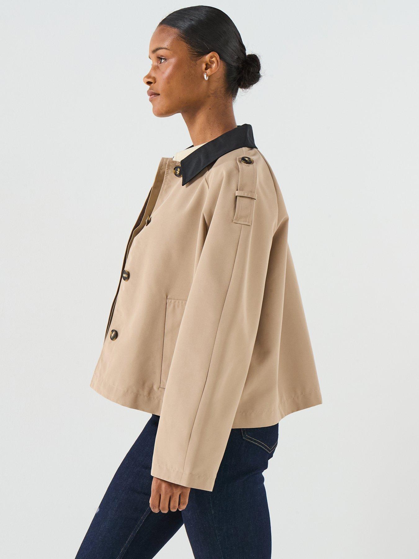 Vero Moda Lucia Maria Short Collared Jacket - Beige | Very