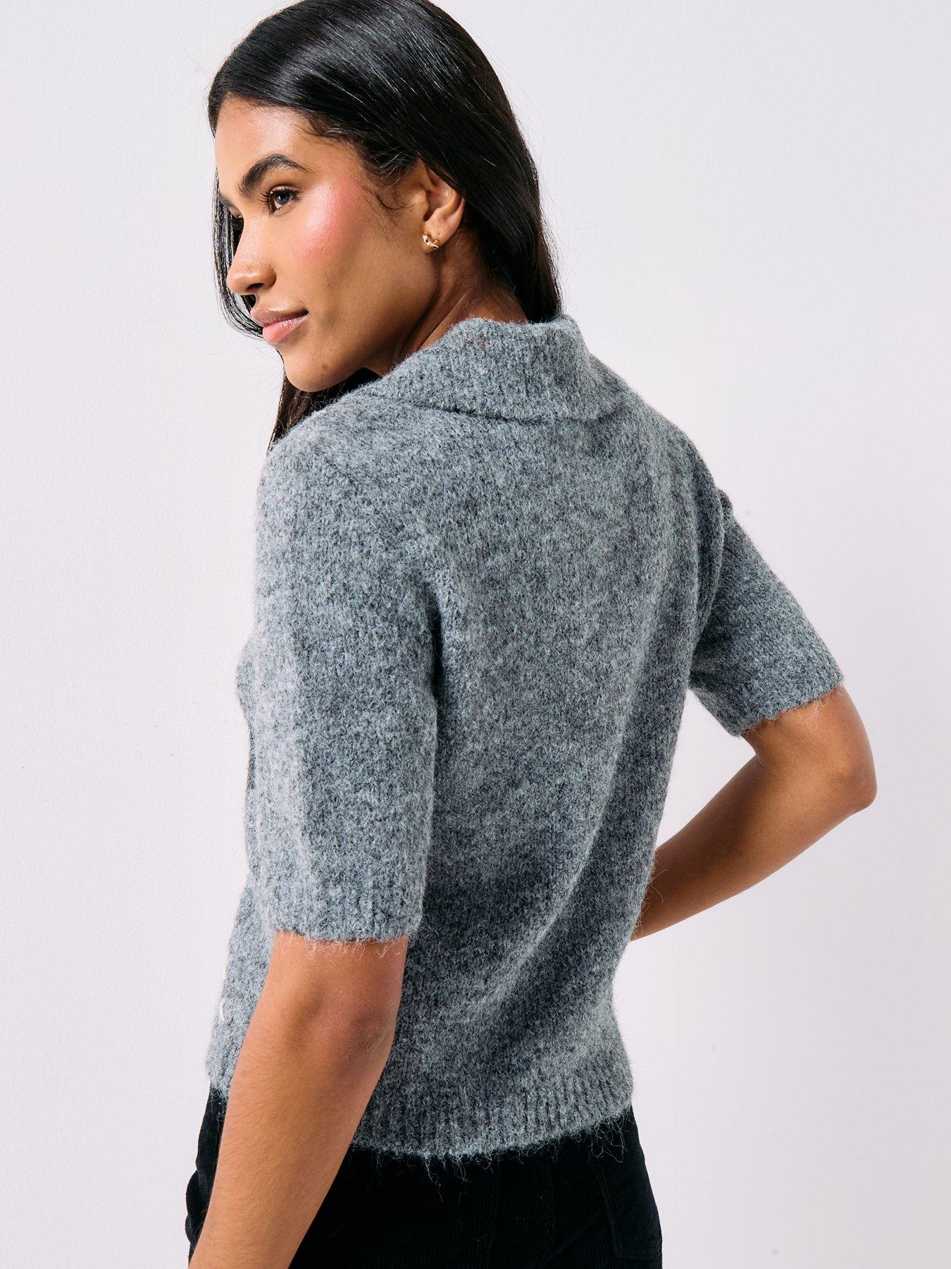 Vero Moda Vmbliss Polo neck Pullover - Grey | Very