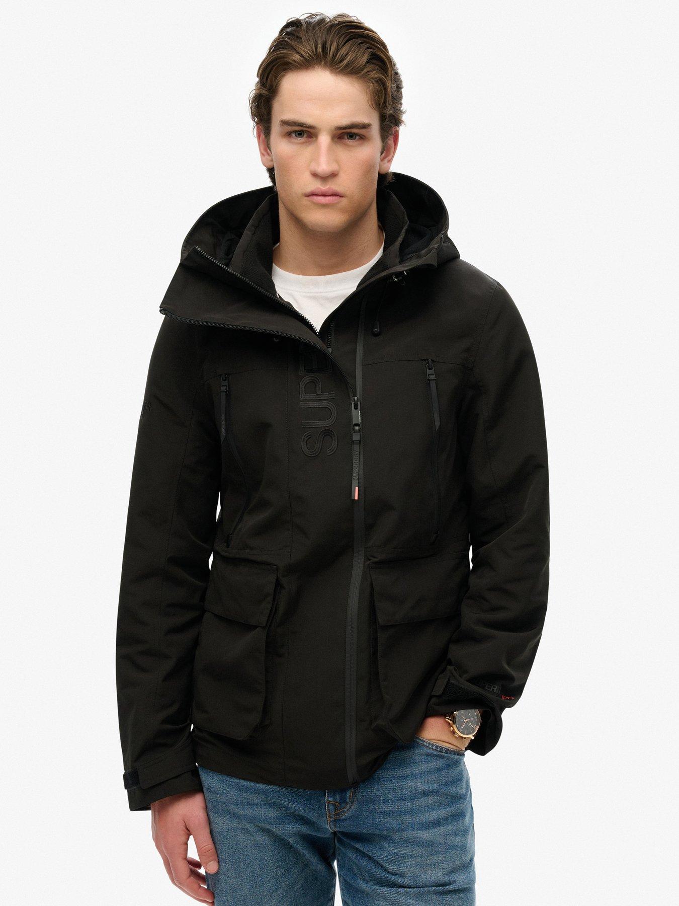 Superdry Hood Ultimate Embroidered Windbreaker Jacket - Black | Very