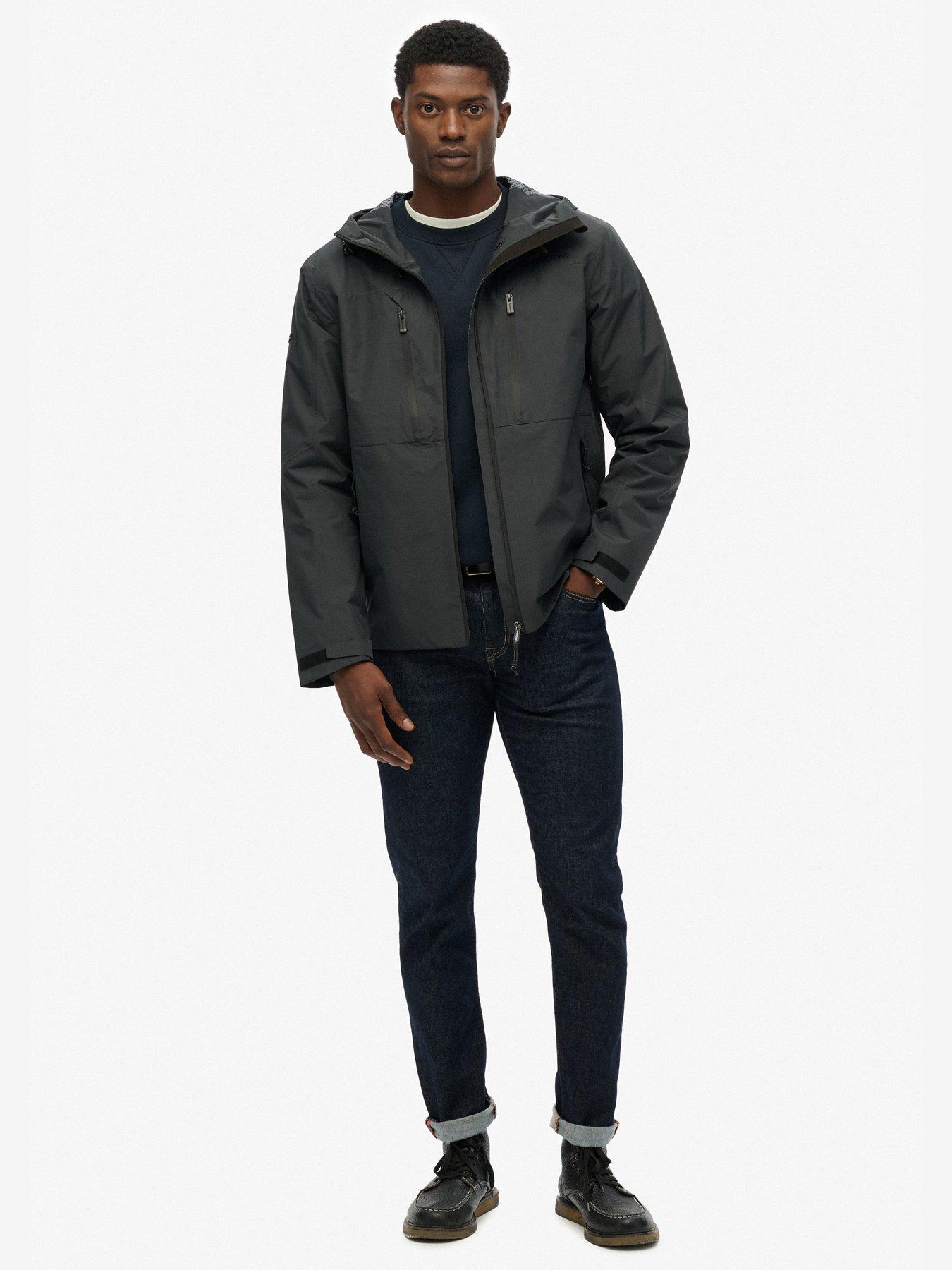 Superdry Waterproof Jacket - Grey | Very