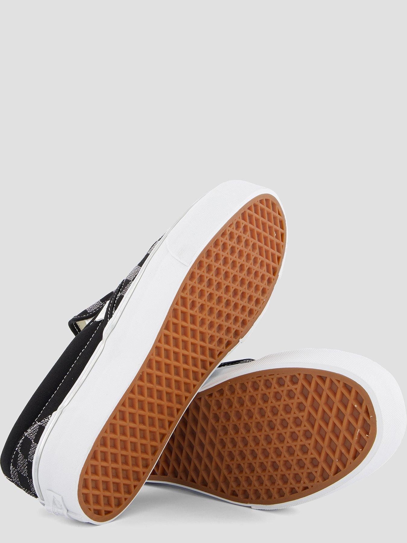 Vans Unisex Classic Slip-On Platform Plimsolls - Metallic Checkerboard ...