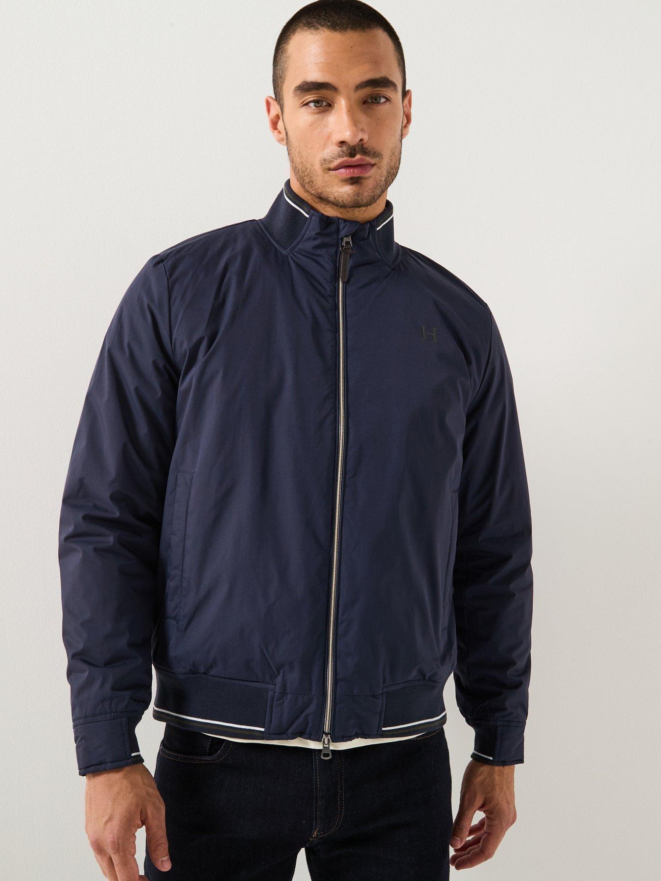 Hackett Heritage Logo Blouson Jacket - Blue | Very