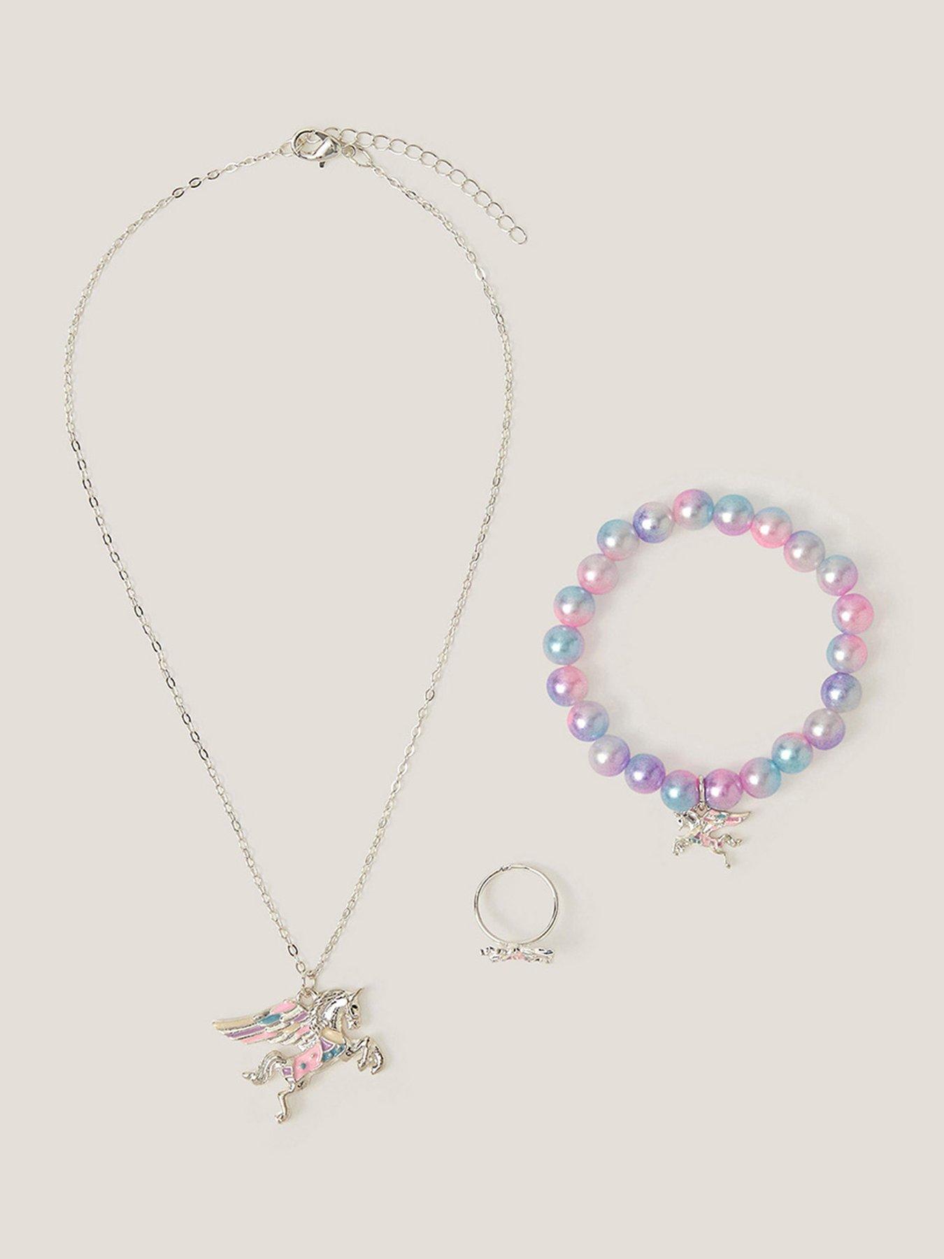 Monsoon Girls Cosmic Unicorn Jewellery Box Set - Multi | Very