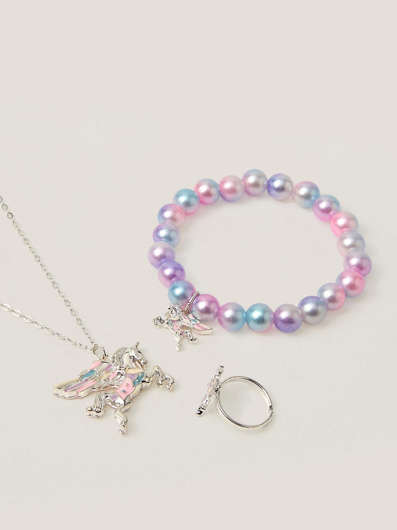Monsoon Girls Cosmic Unicorn Jewellery Box Set - Multi | Very