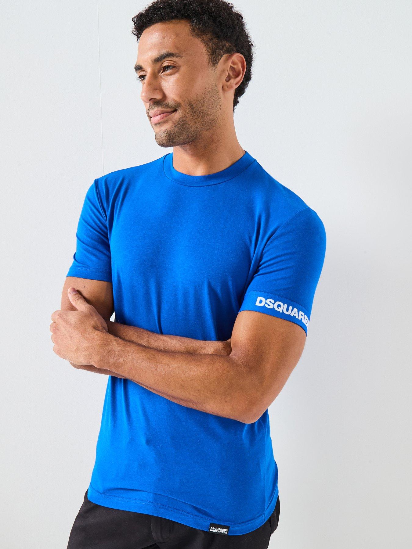 Dsquared2 Dsquared Logo Arm Band Short Sleeve T-Shirt - Blue | Very