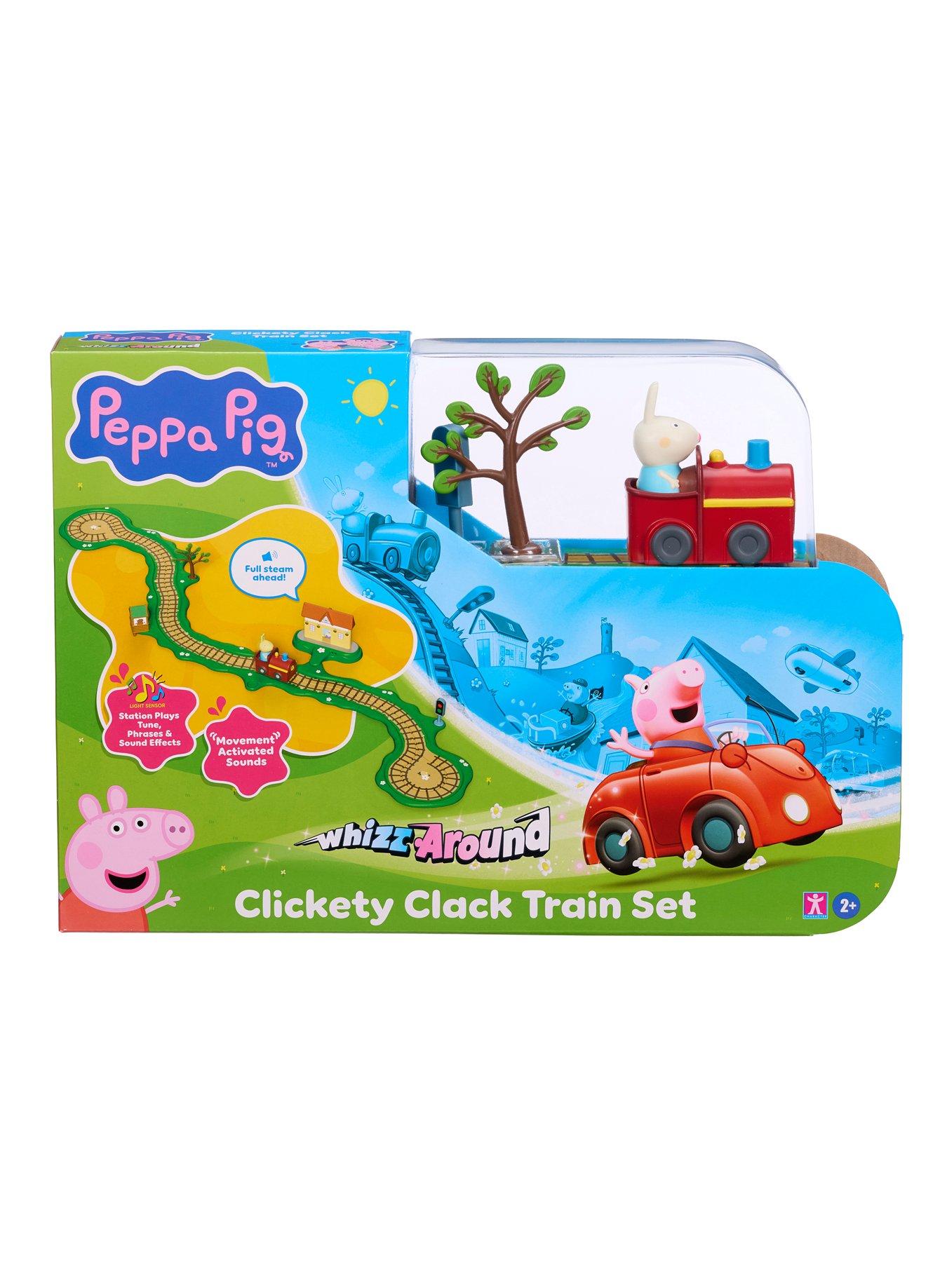 Peppa Pig Whizz Around Clickety Clack Train Set | Very