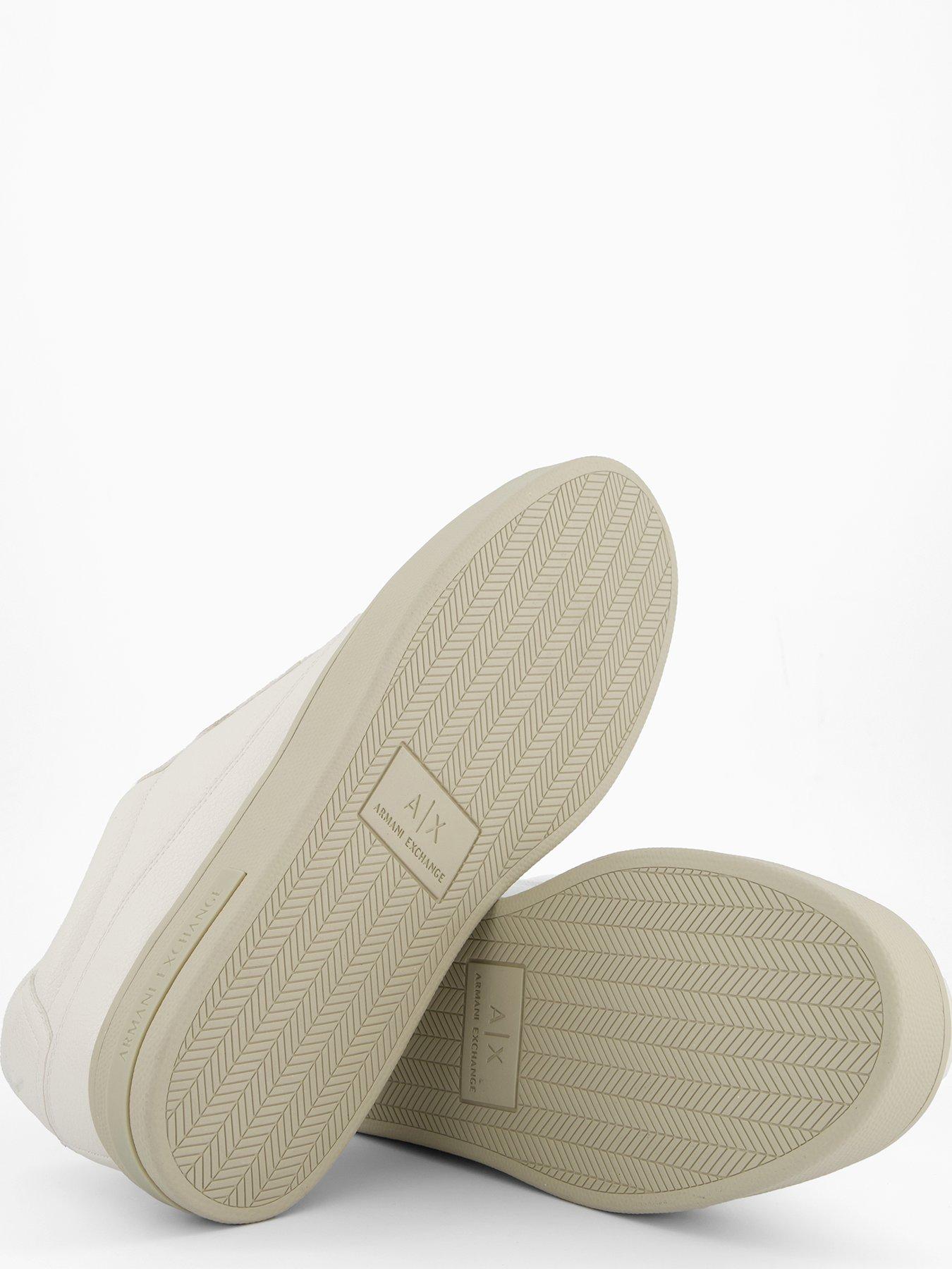 Armani Exchange London Tumbled Pu Gumsole Trainer - Off White | Very