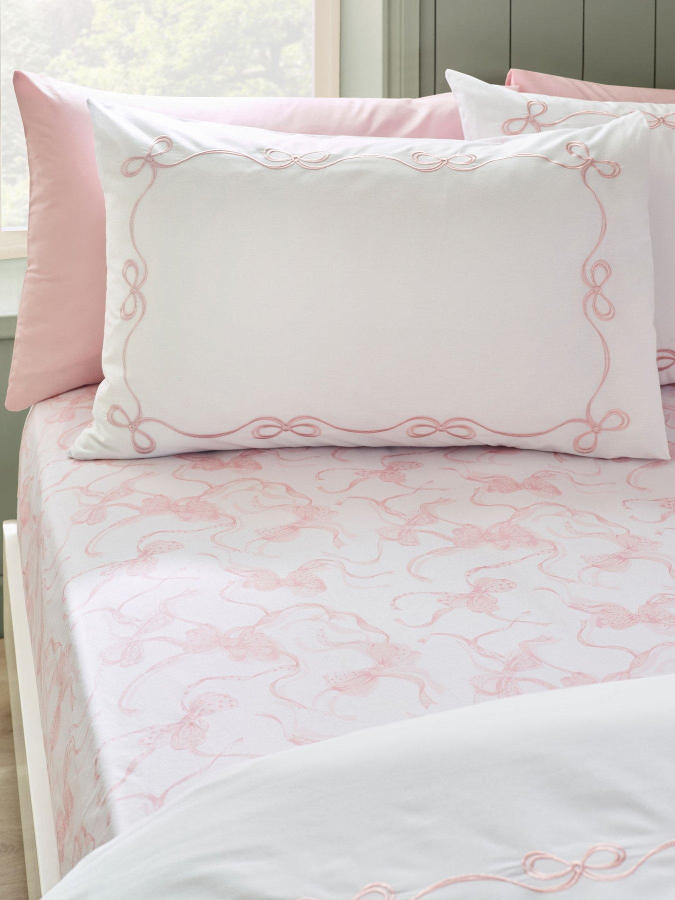 Catherine Lansfield Bow Fitted Sheet | Very