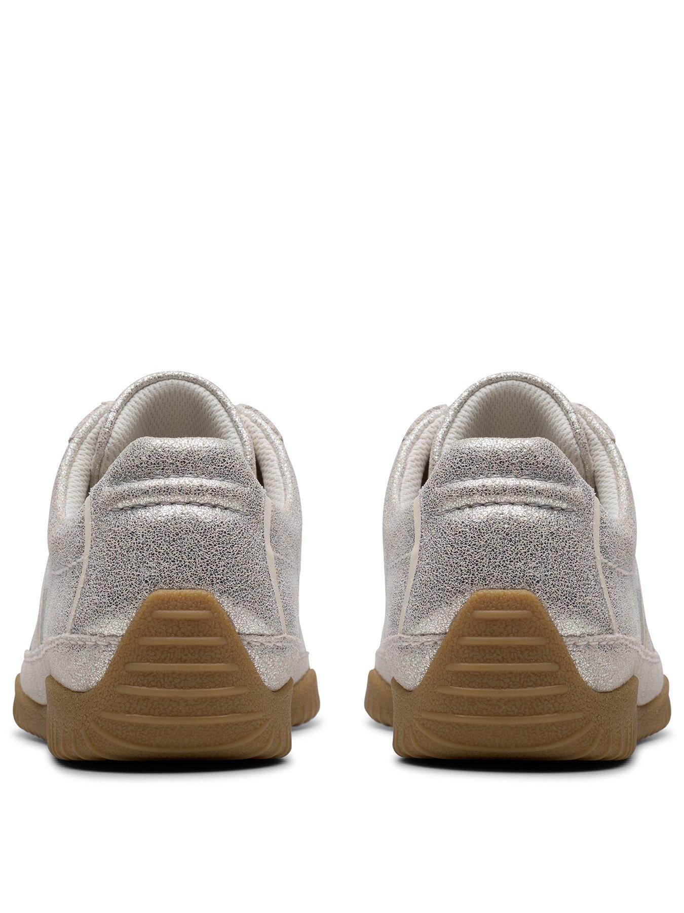 Clarks Meridor Lo Trainers - Silver | Very